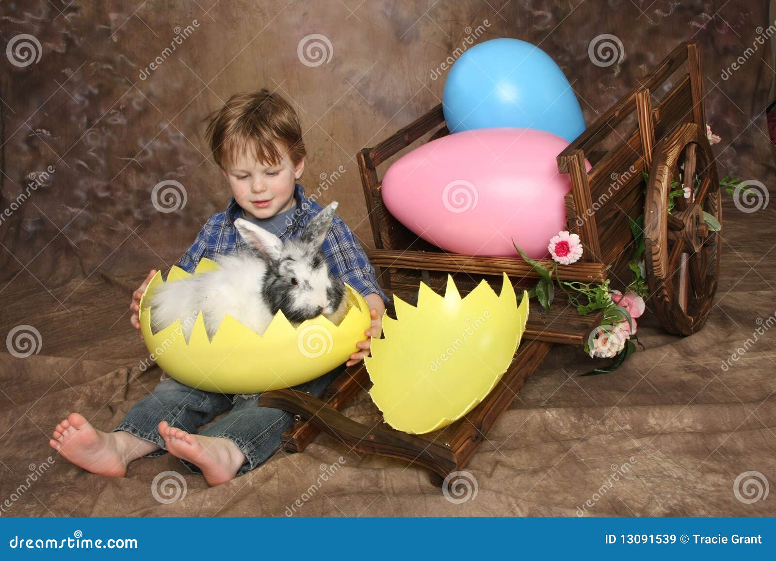 Boy on Easter Morning stock image. Image of angora, flannet - 13091539
