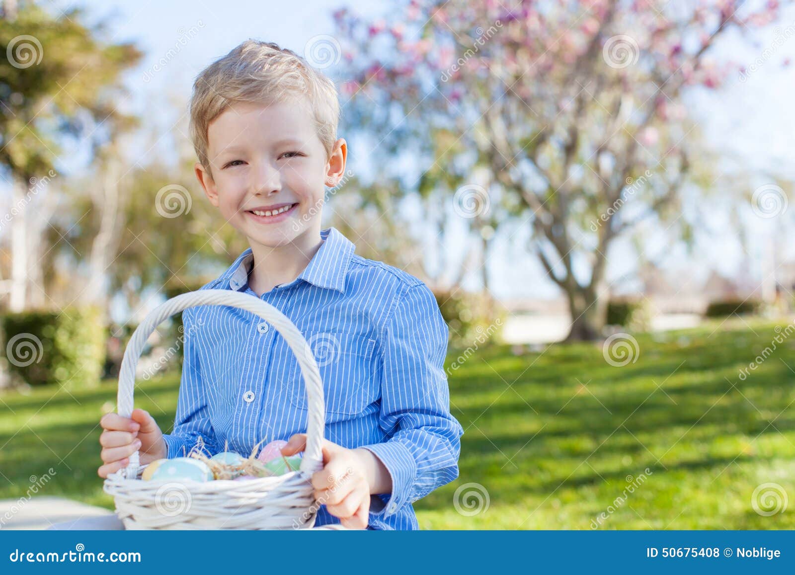 Boy at easter time stock photo. Image of decoration, beautiful - 50675408