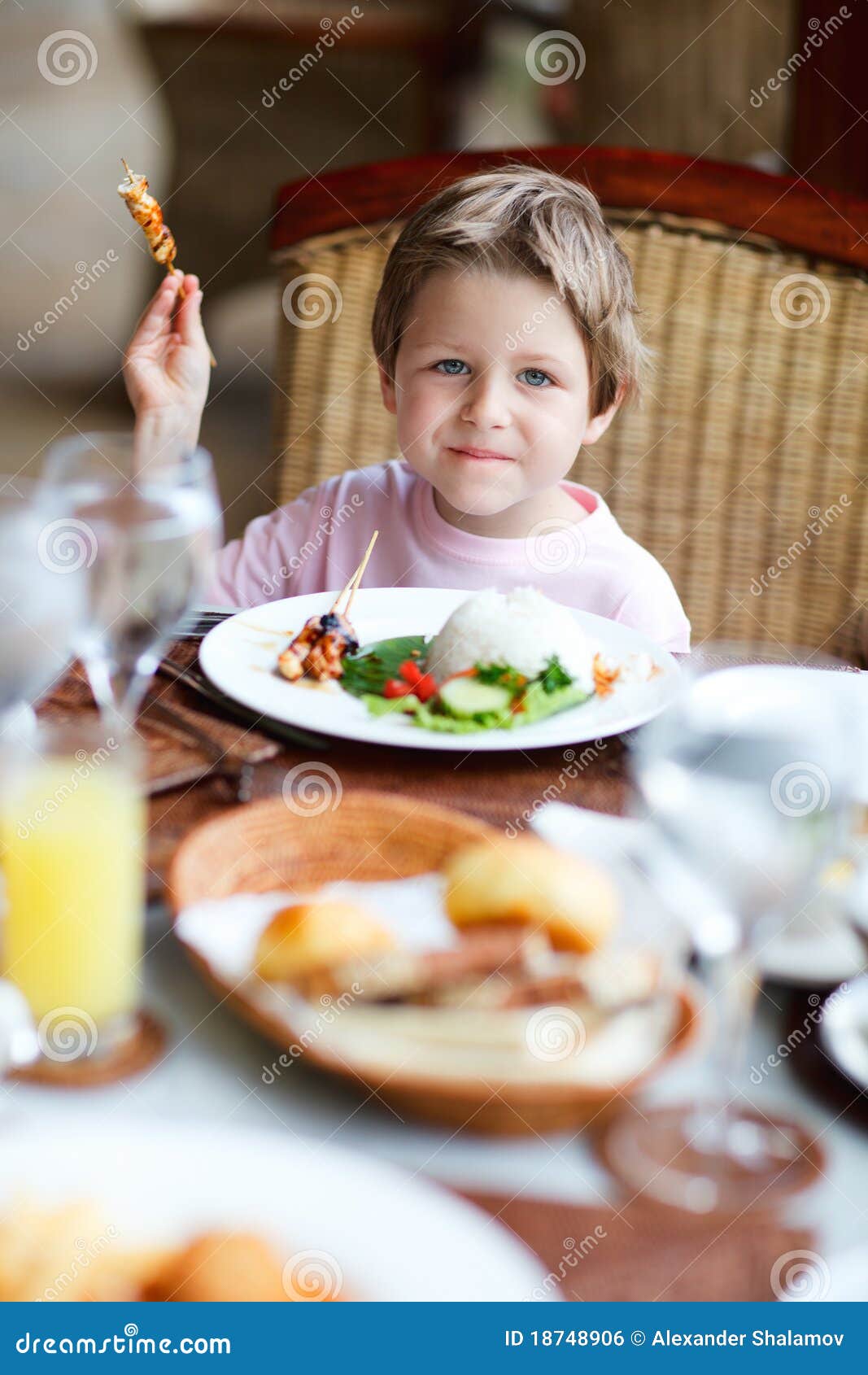 Boy eating stock photo. Image of people, cute, healthy - 18748906