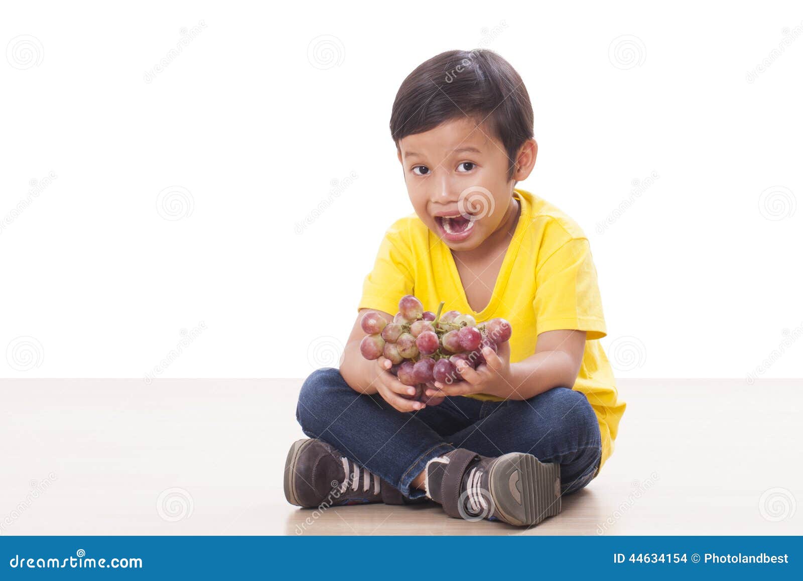 Boy eating grapes stock photo. Image of eating, juice - 44634154