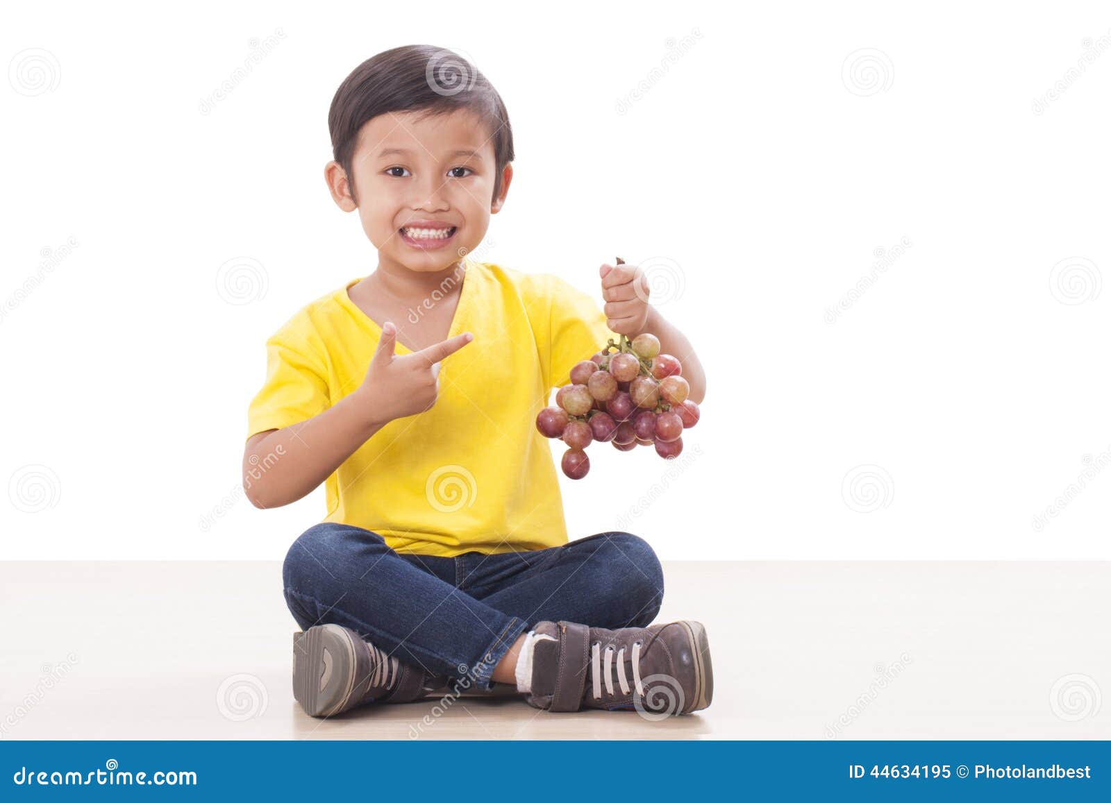 Boy eating grapes stock image. Image of lifestyle, meal - 44634195