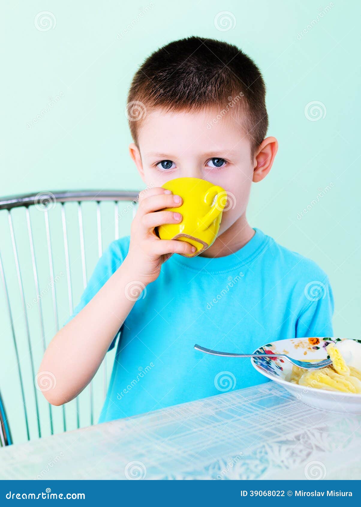 Boy eating stock photo. Image of family, little, healthy - 39068022