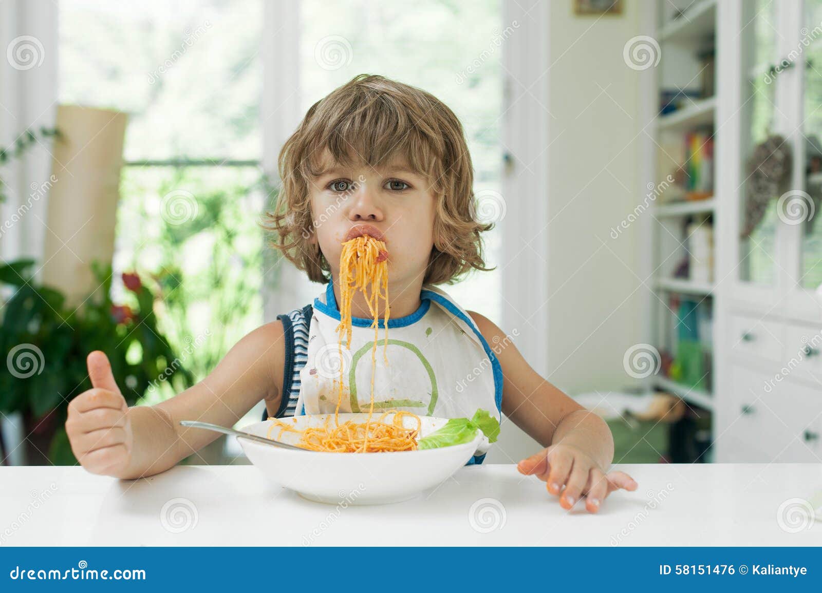 Kid Eating Spaghetti Meme
