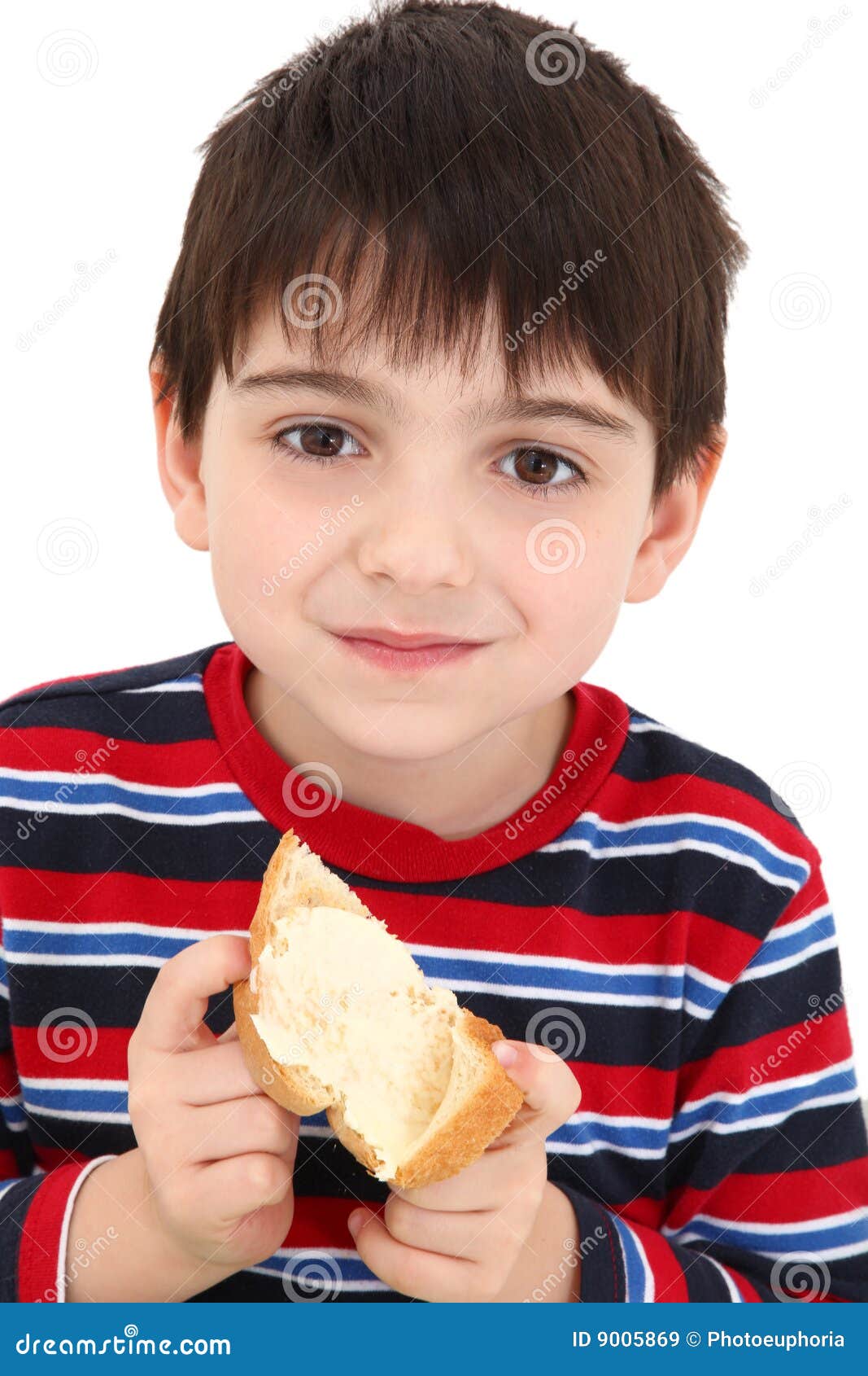 Boy Eating Toast stock image. Image of caucasian, expression - 9005869