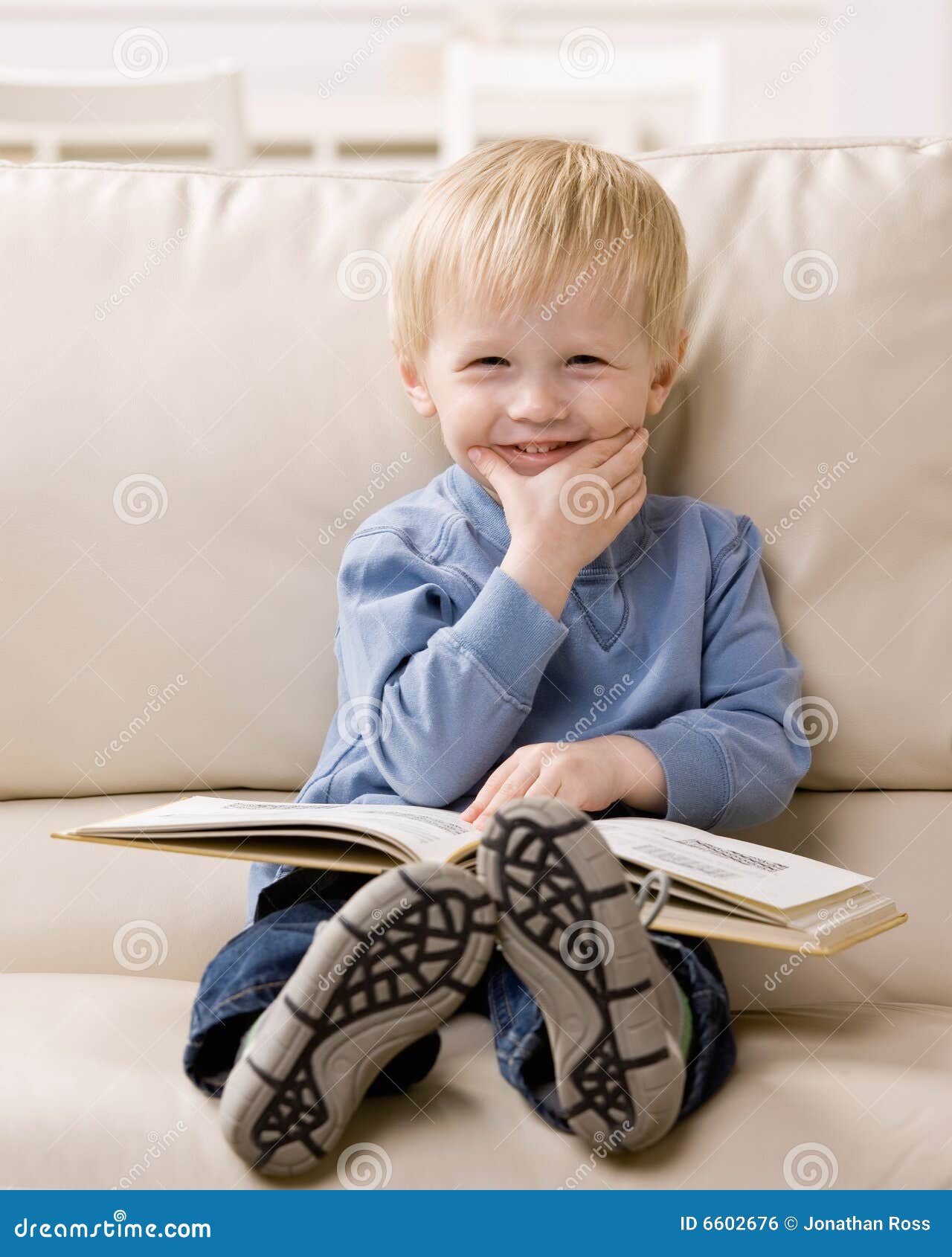 Boy Enjoying Reading a Book Stock Photo - Image of lifestyle, pleasure ...