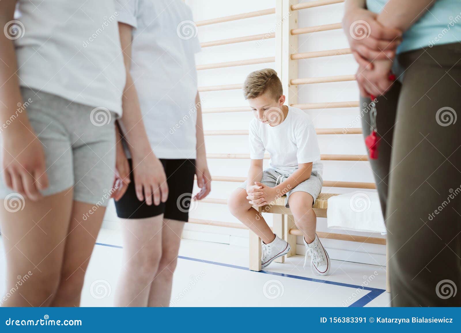 Boy Excluded from the Group Stock Image - Image of sport, excluded ...