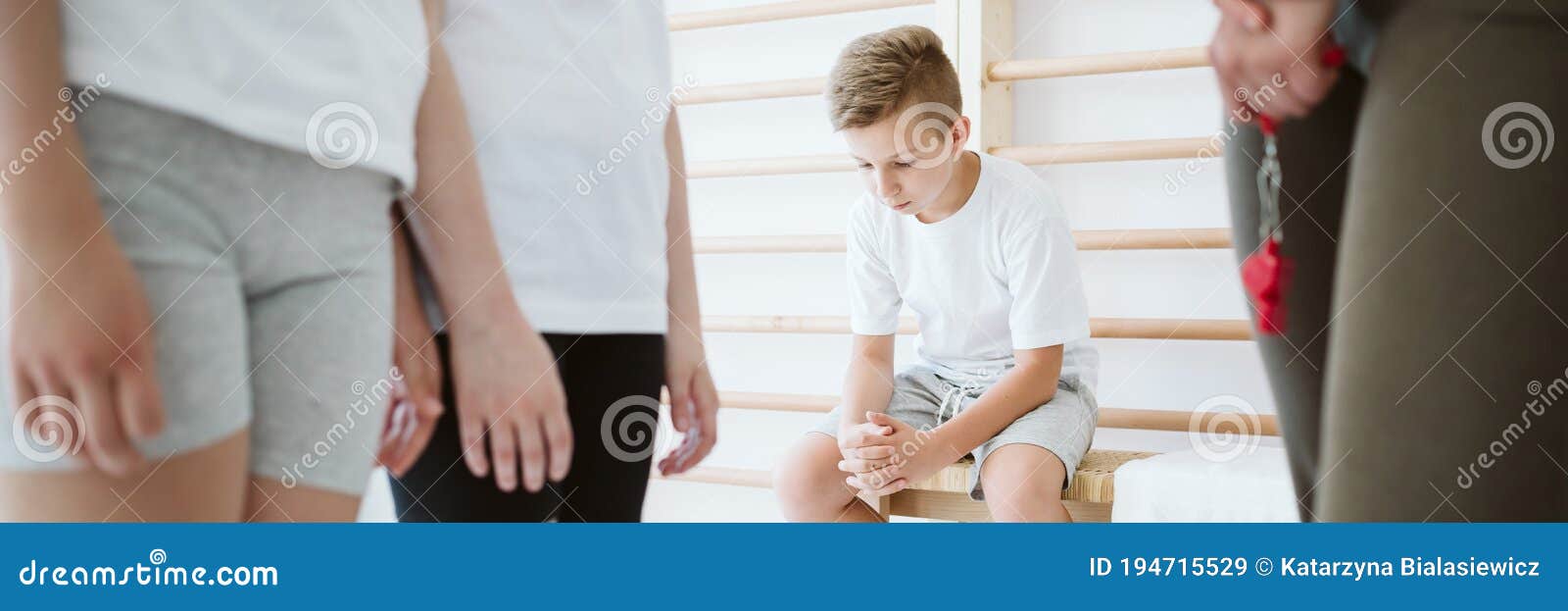Boy Excluded from the Group Stock Image - Image of worried, game: 194715529