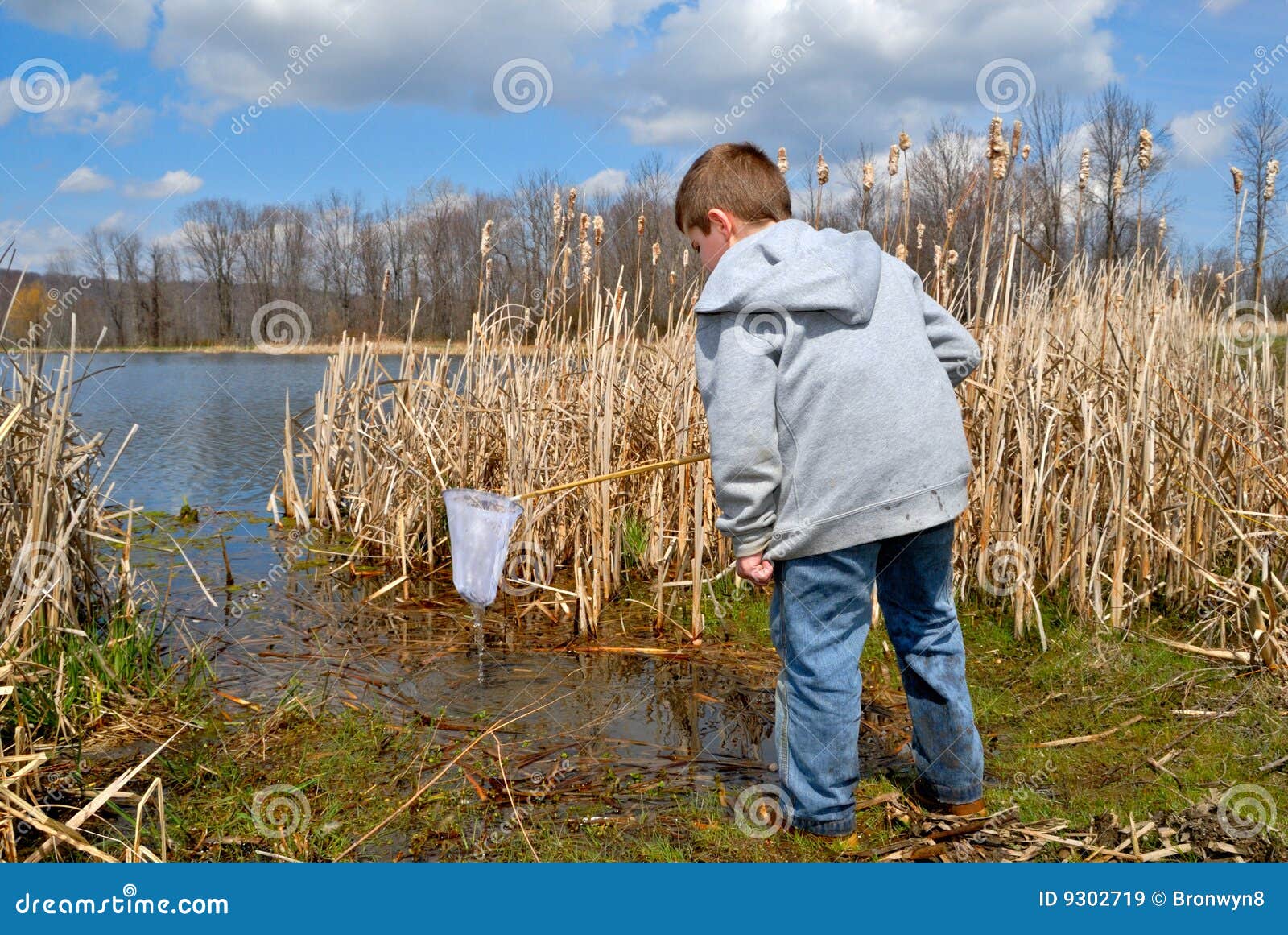 Boy Exploring stock image. Image of people, outdoors, marsh - 9302719