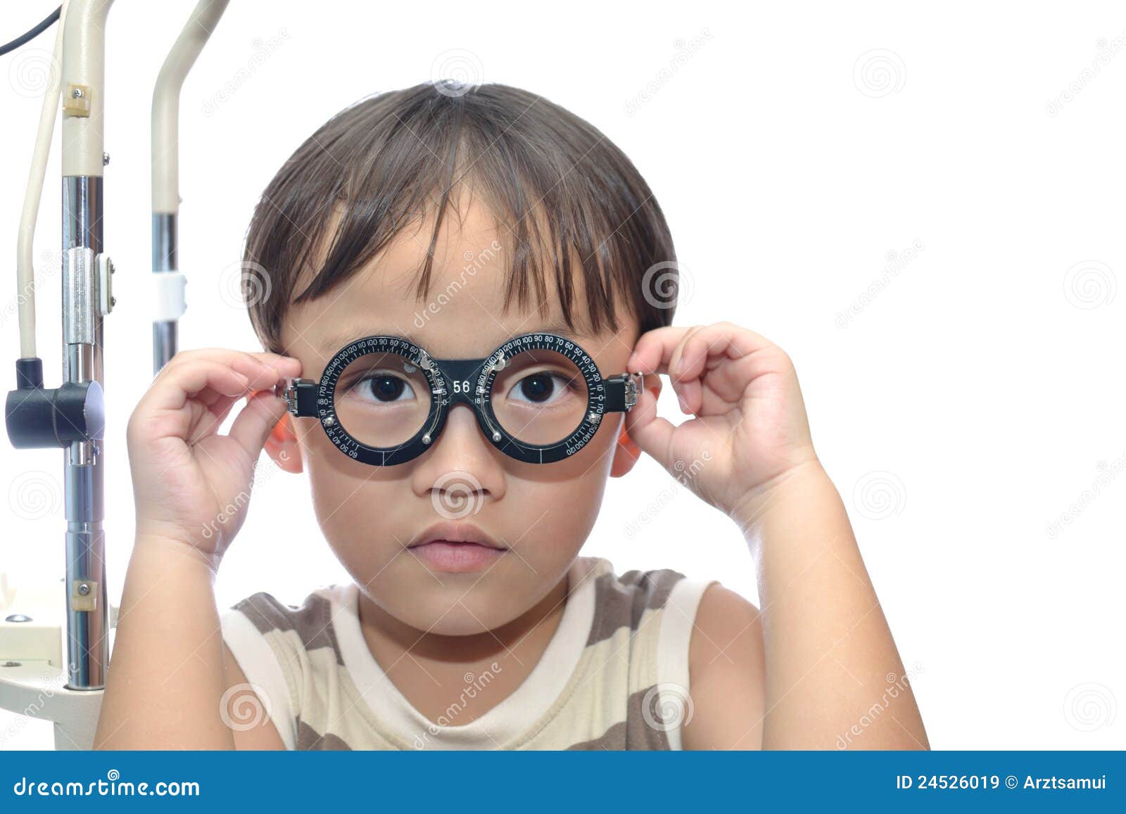 Boy eye examination stock image. Image of examination - 24526019