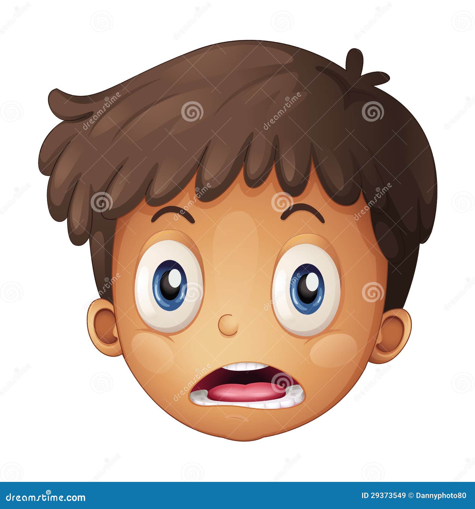 Scared Boy Clipart Image