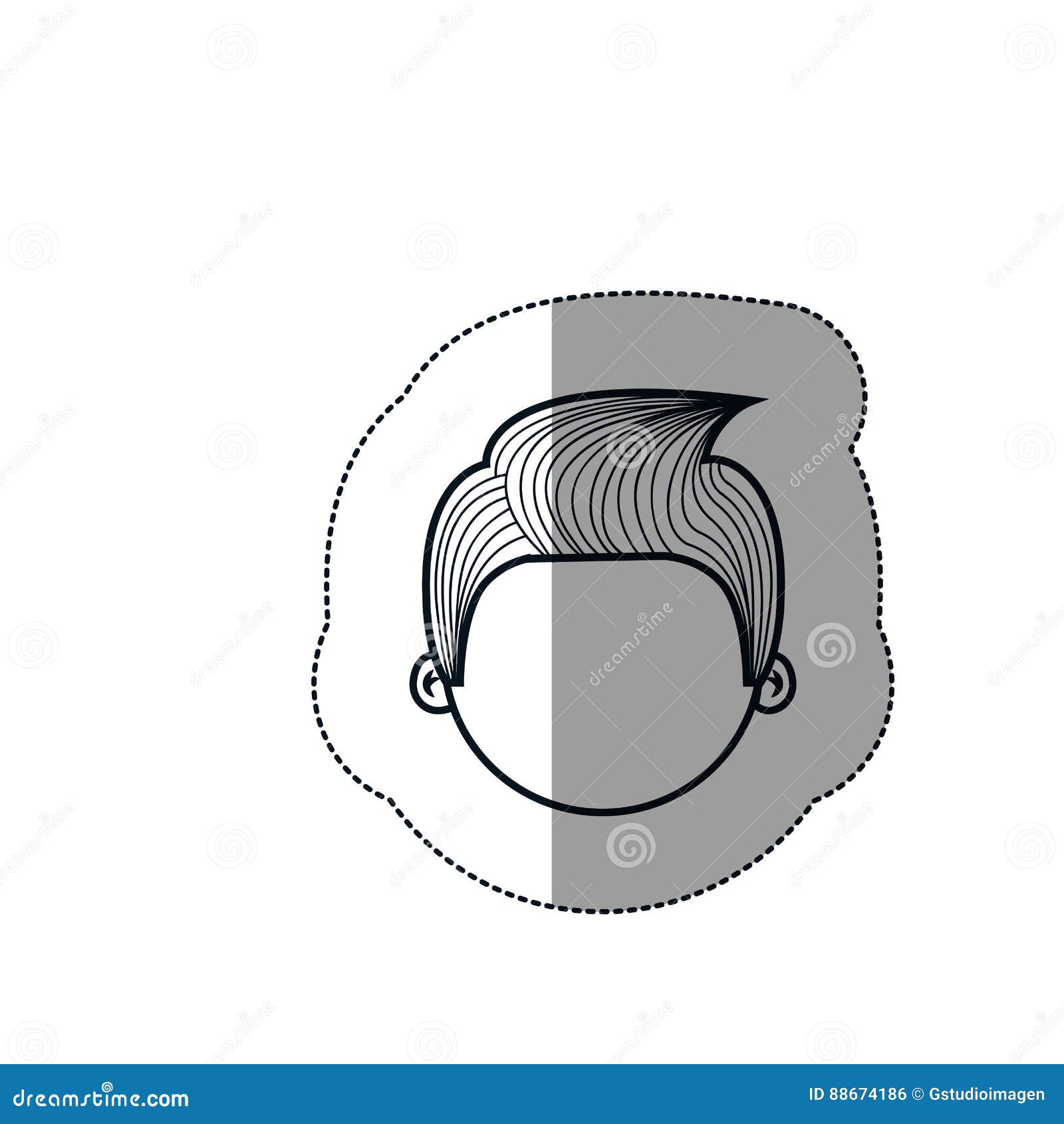 Boy face icon stock vector. Illustration of child, people - 88674186
