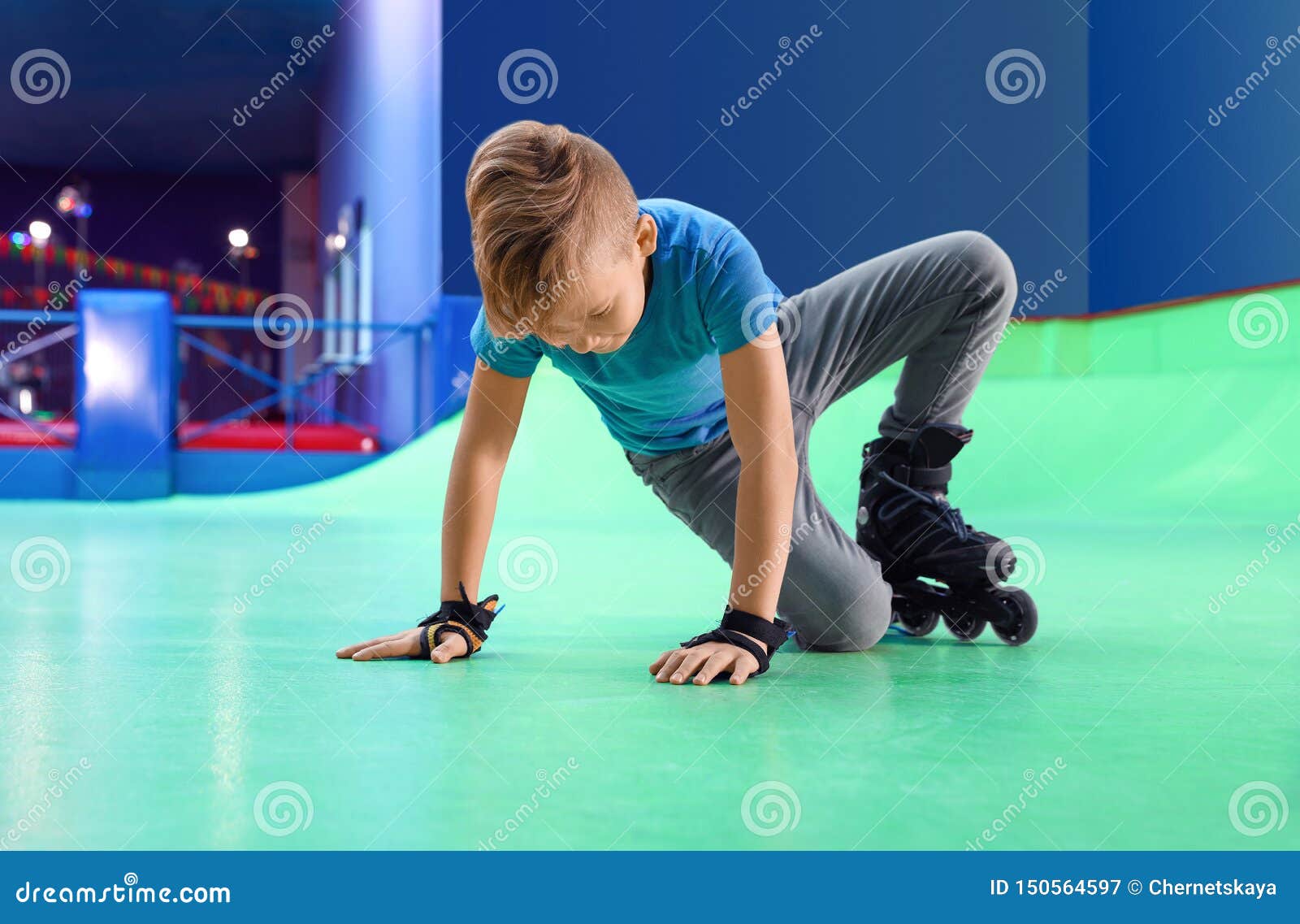 Boy falling down stock image. Image of injure, recreational - 150564597