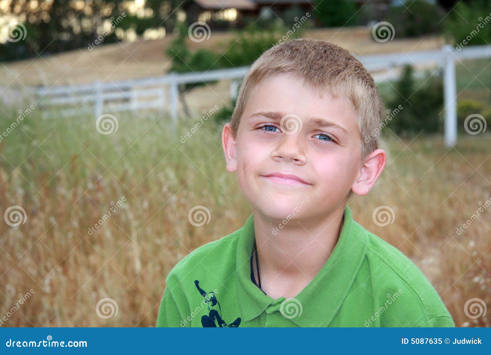 Boy on Farm stock image. Image of closeup, portrait, farm - 5087635