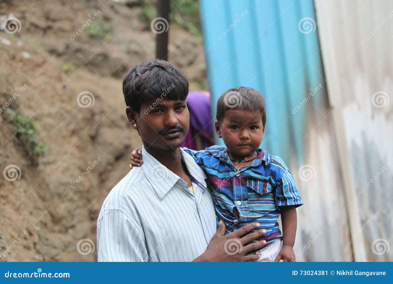 Boy and Father stock image. Image of family, father, poor - 73024381