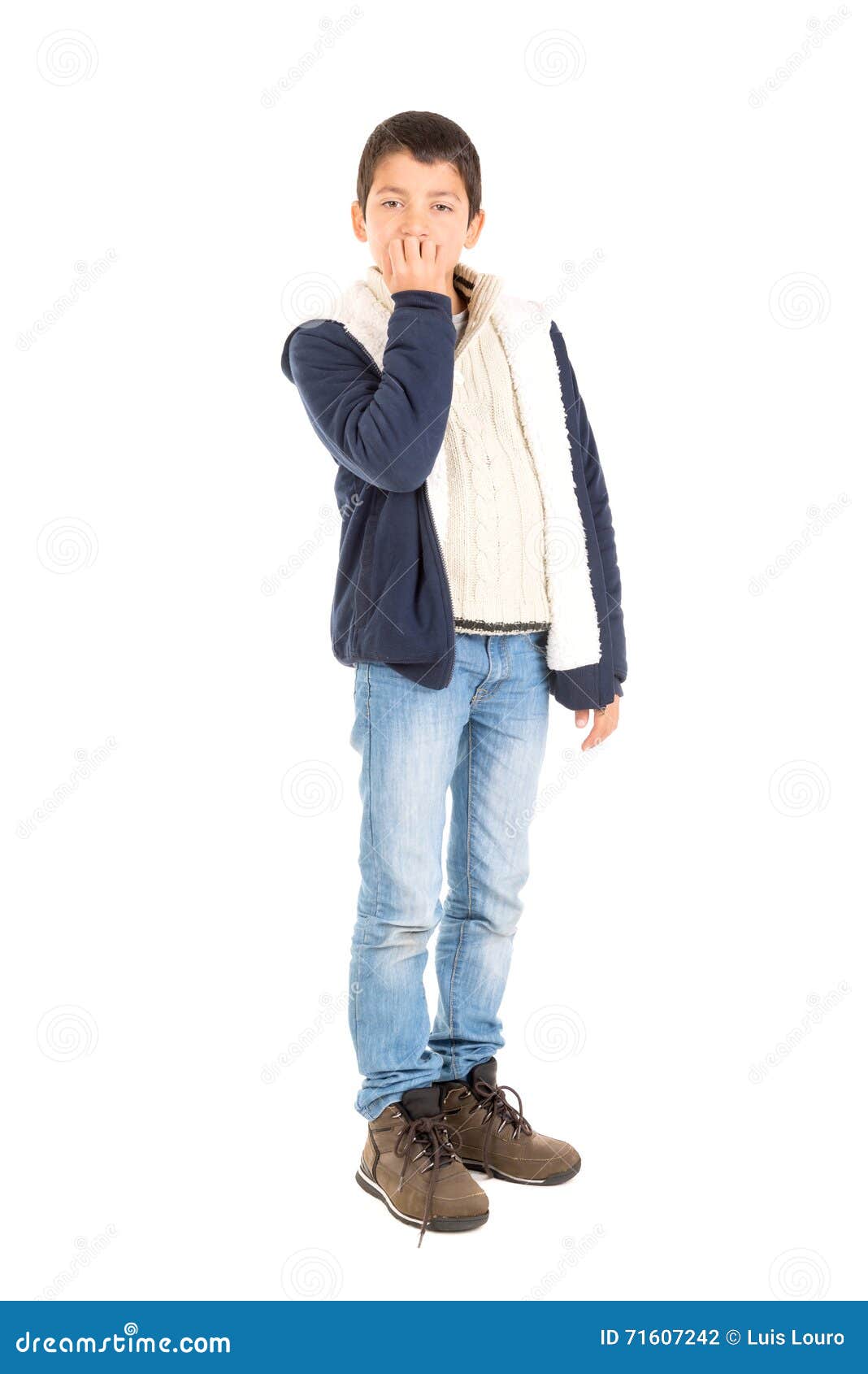 Boy with fear stock photo. Image of hopelessness, physical - 71607242