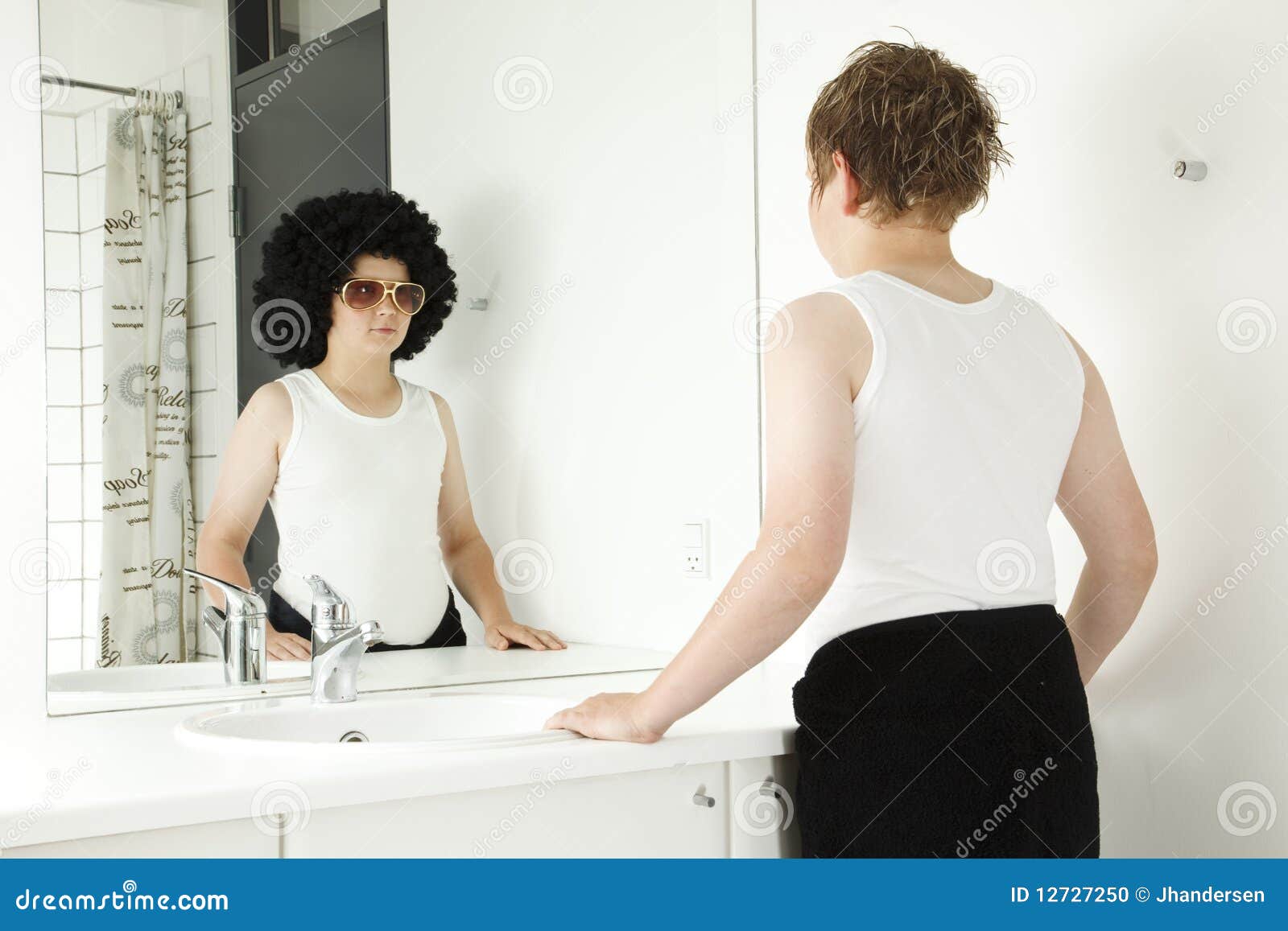 Boy feeling a little funky stock photo. Image of white - 12727250