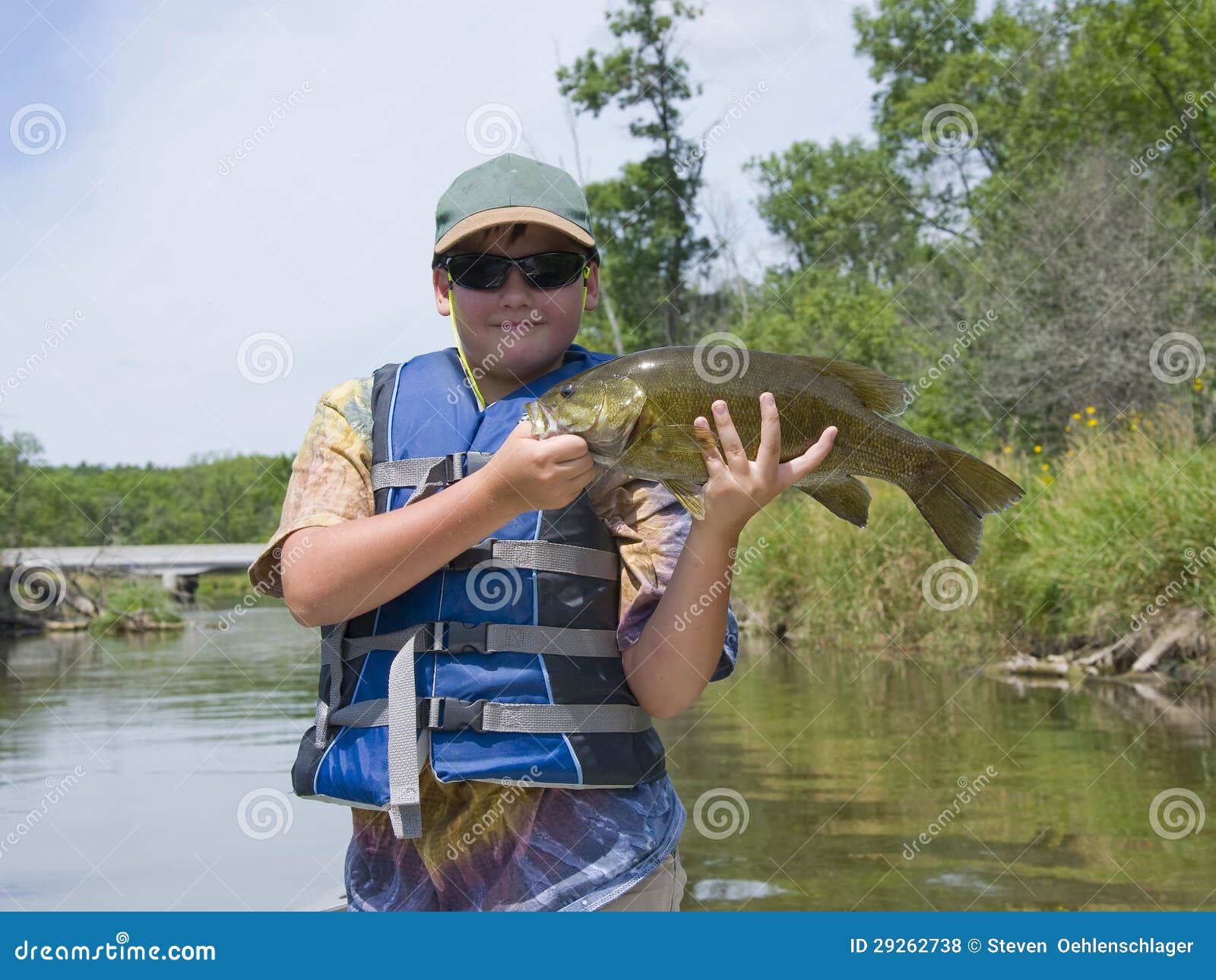 Boy with Fish stock photo. Image of fishing, slippery - 29262738