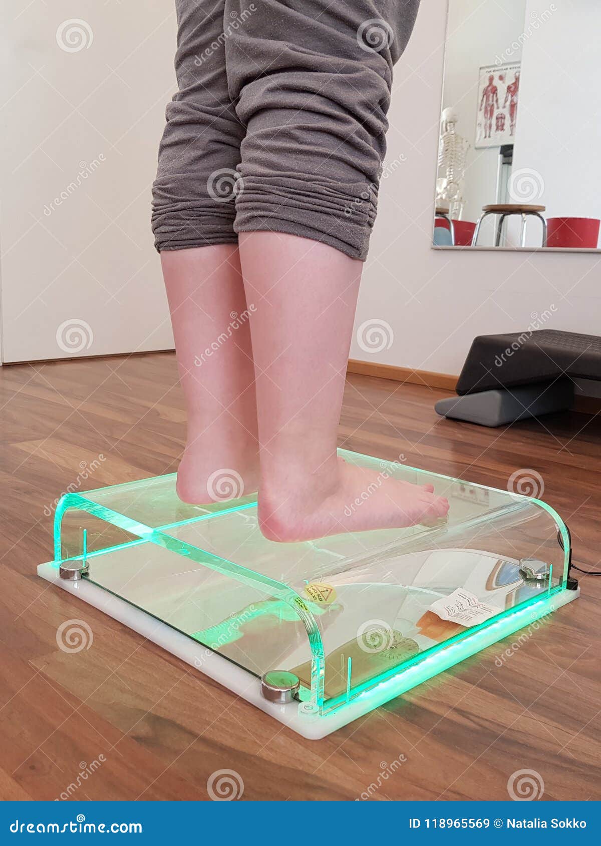The Boy with the Flat Feet on Podoscope Stock Image - Image of ...