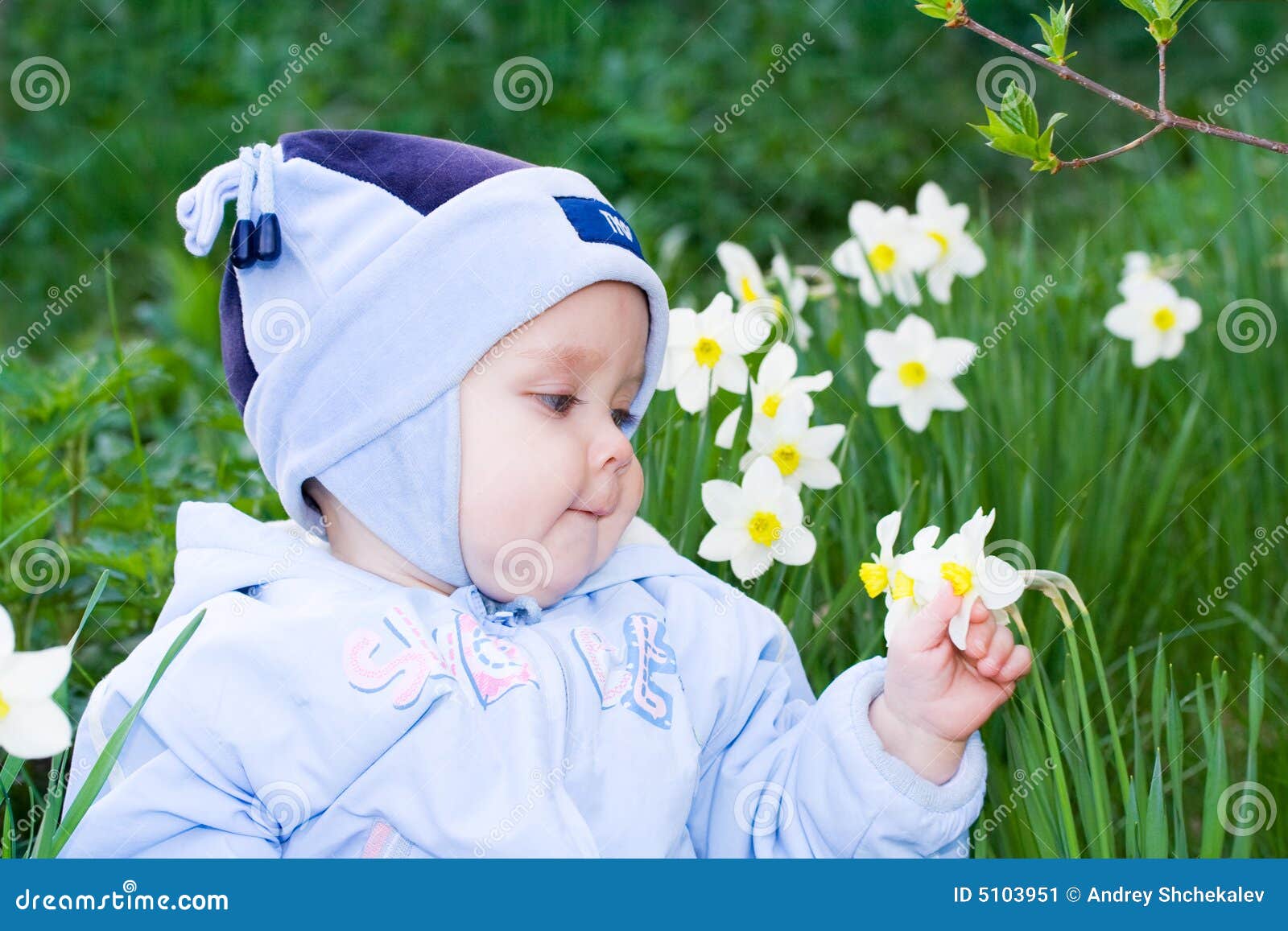 Boy with flower stock image. Image of colorful, bright - 5103951