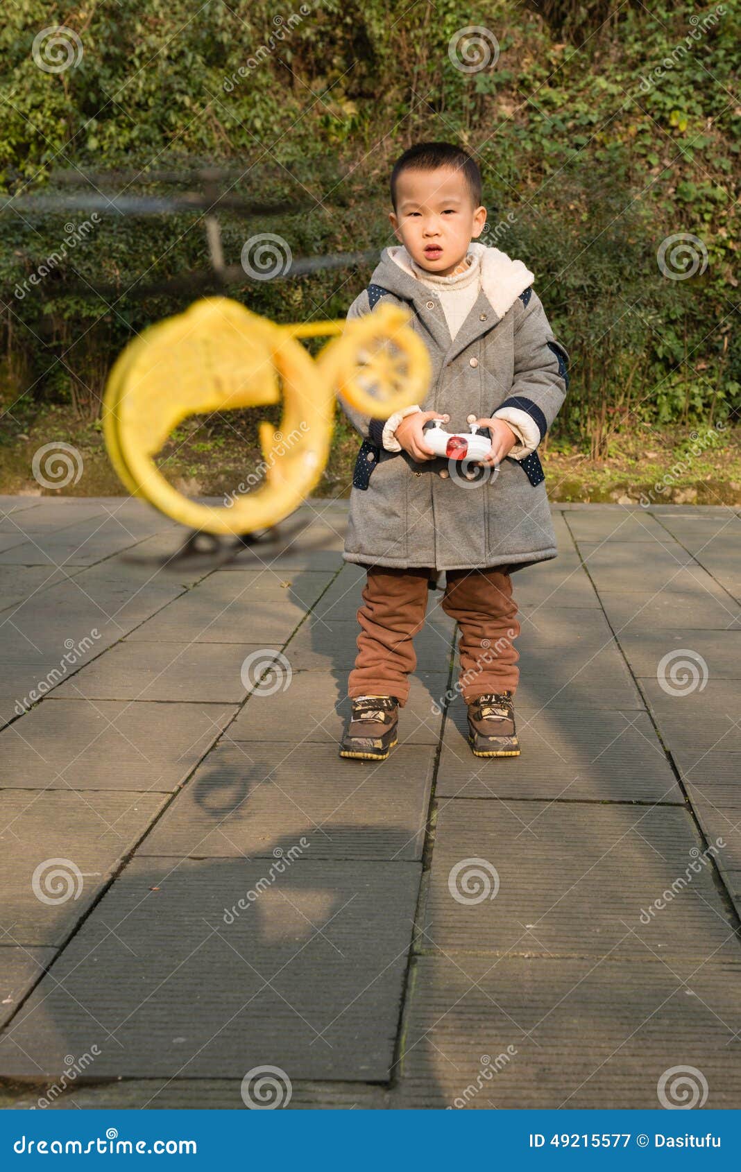 Boy flying toy helicopter stock image. Image of control - 49215577