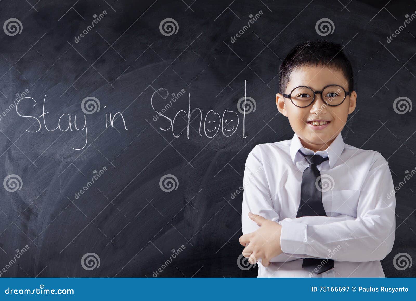 Boy Folded Hands with Text of Stay in School Stock Image - Image of ...