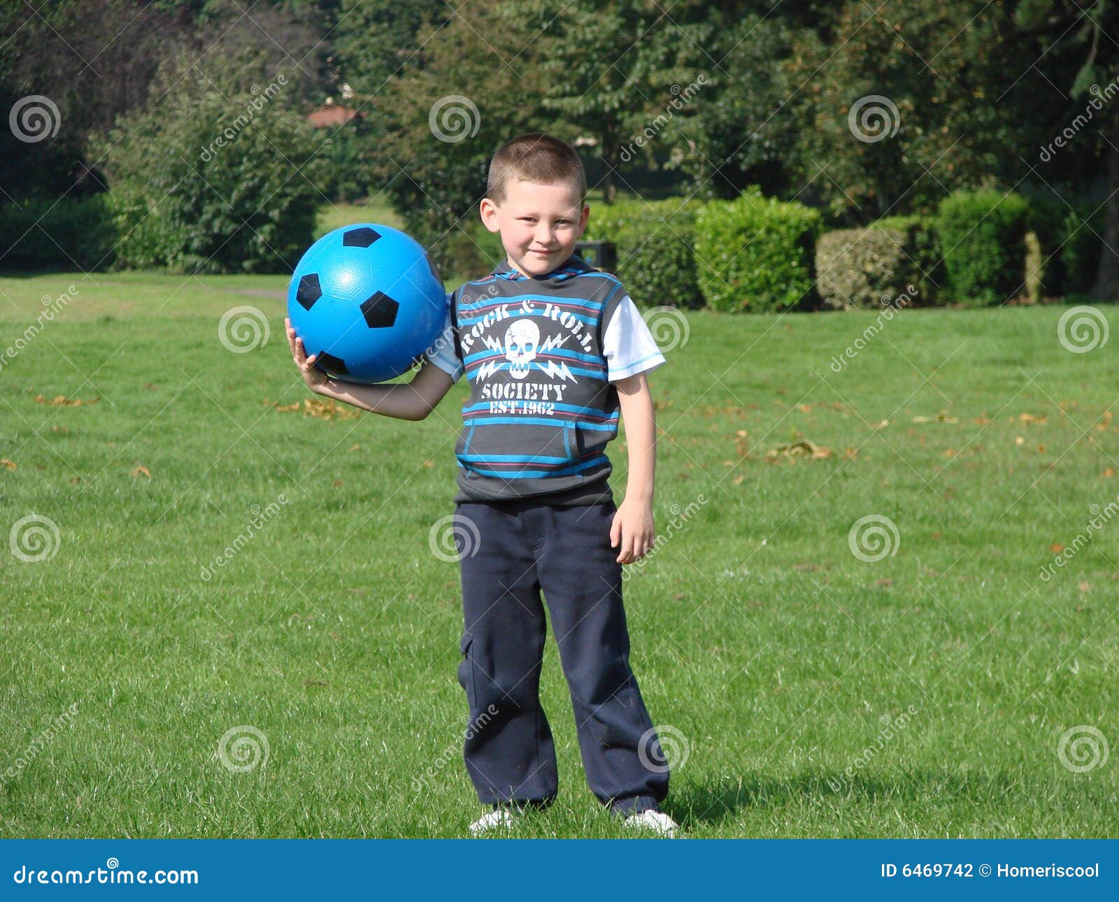 Boy with football stock photo. Image of outdoor, ball - 6469742