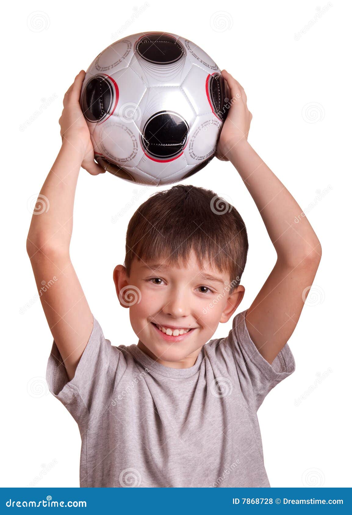 The boy with a football stock photo. Image of winner, player - 7868728