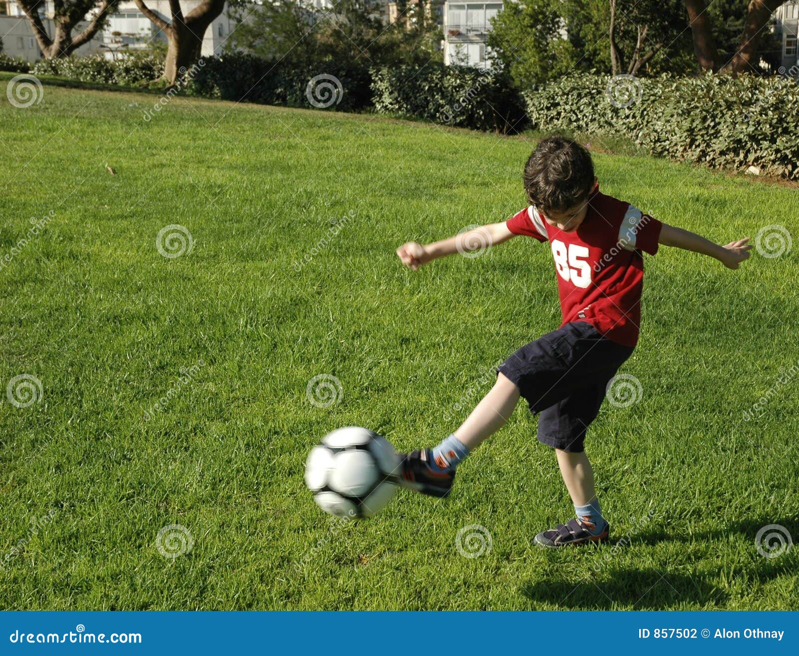 Boy with football stock photo. Image of sport, kick, youth - 857502