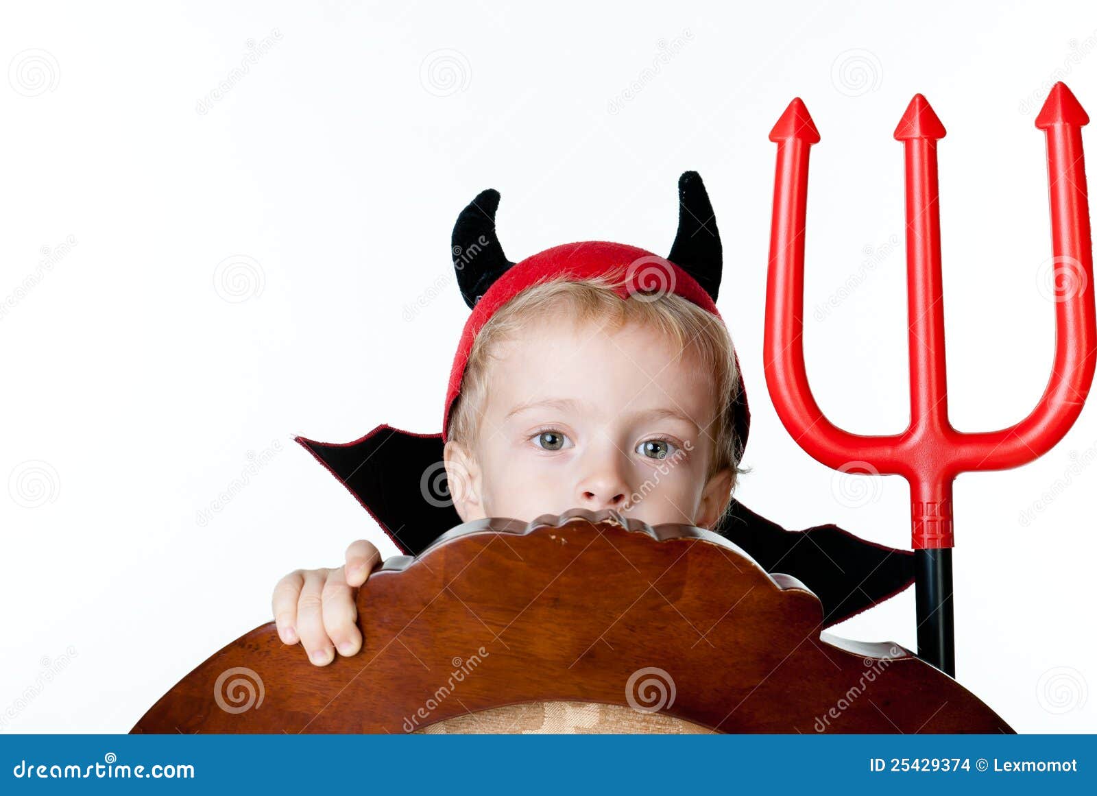 The boy in the form of imp stock photo. Image of child - 25429374