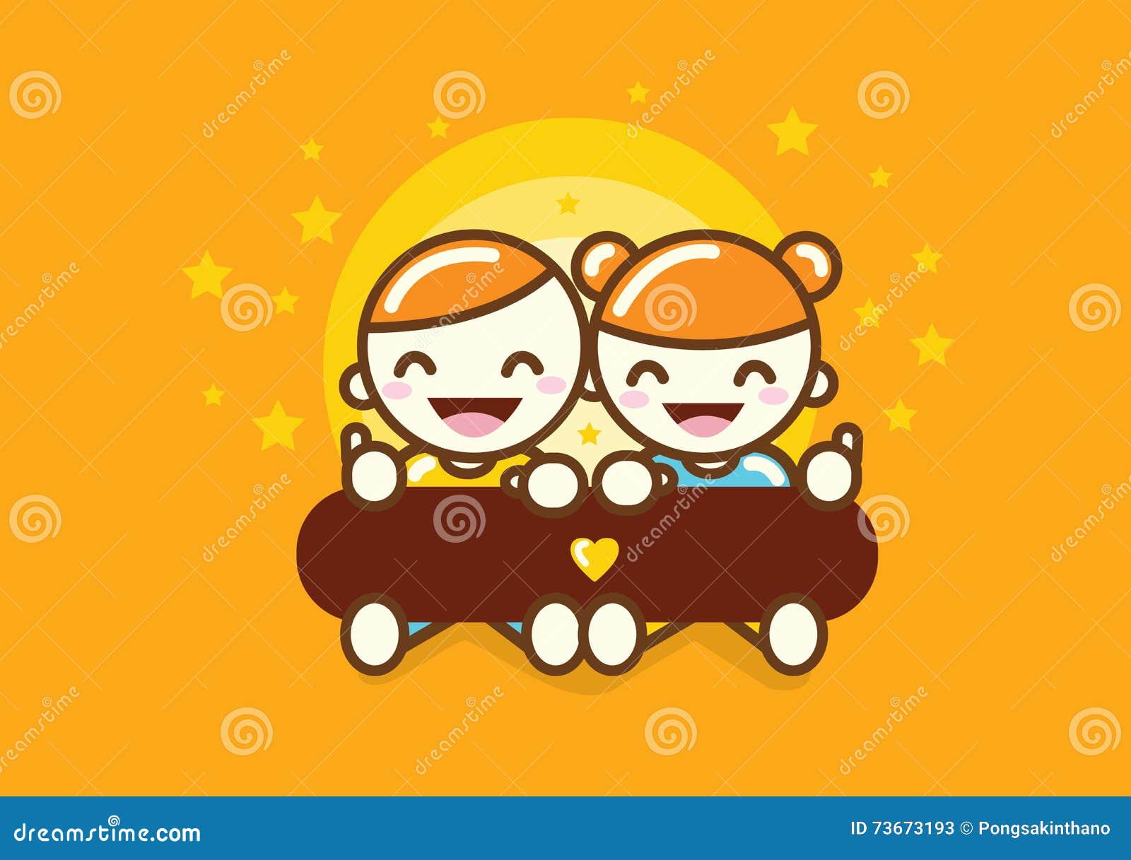 Girl Banner With Anime Emoji Pattern. Cute Stickers With Emoticon And ...