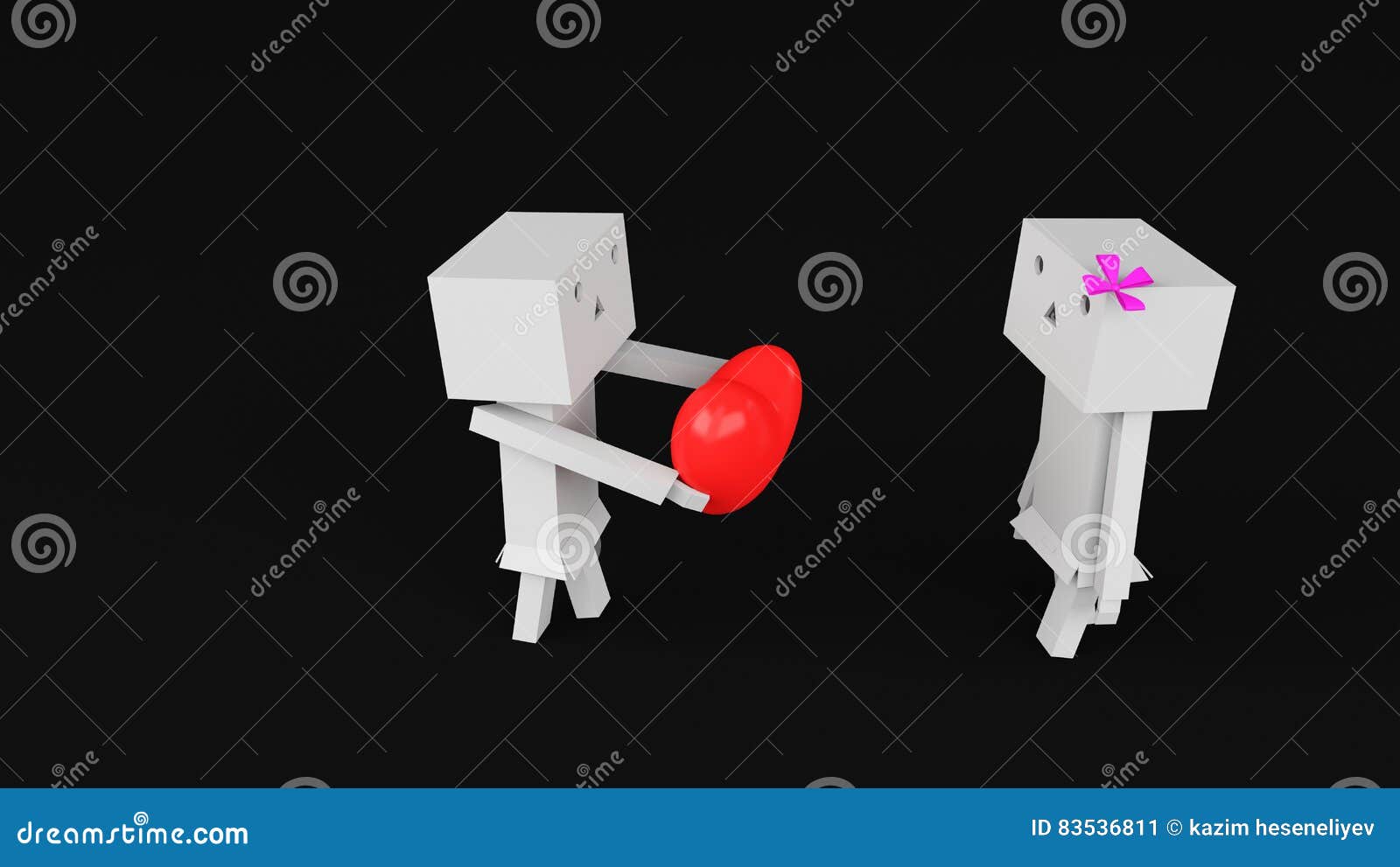 Boy and girl box stock illustration. Illustration of girl - 83536811