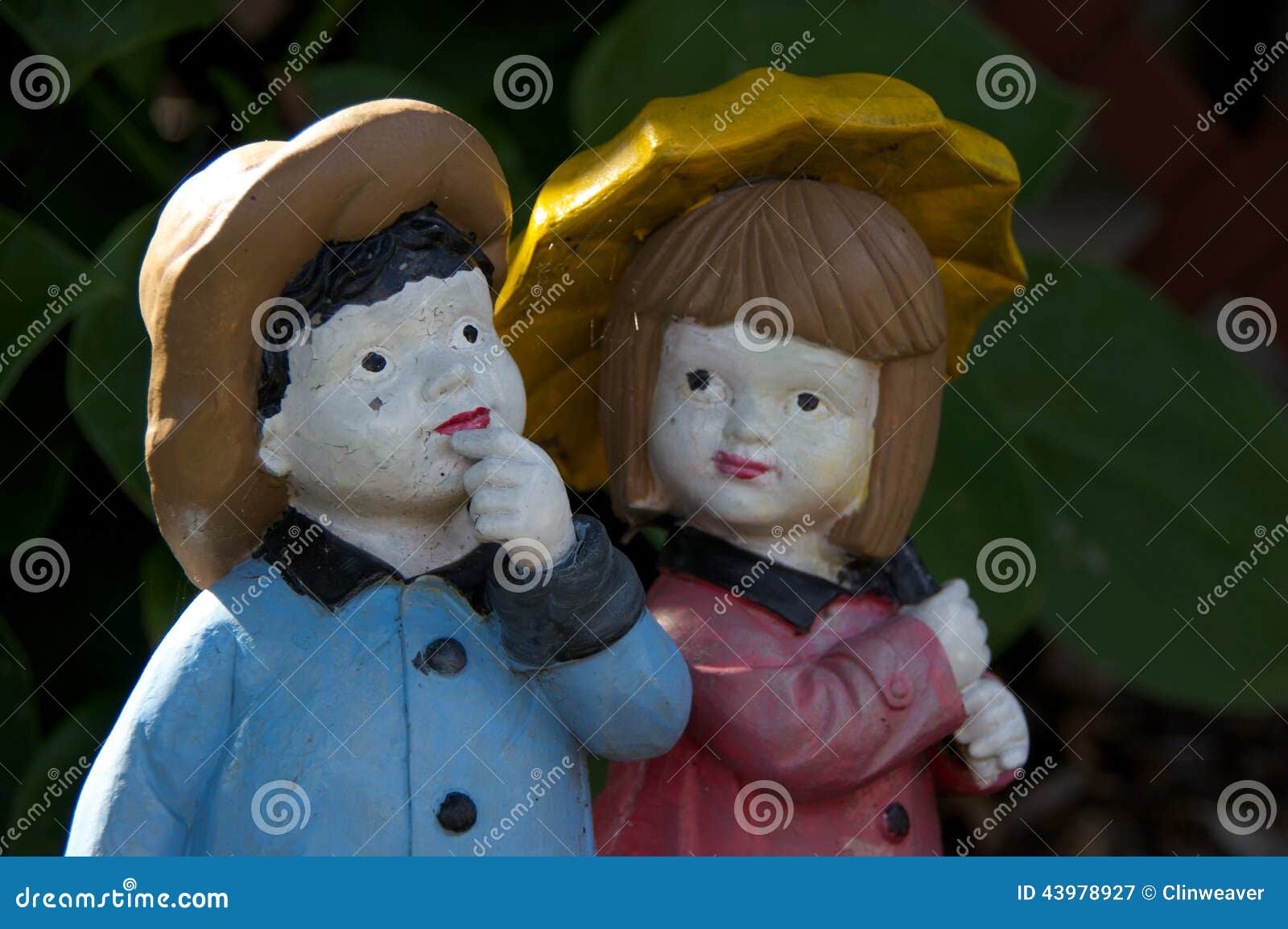 Boy and Girl Figurine stock image. Image of hand, girl - 43978927