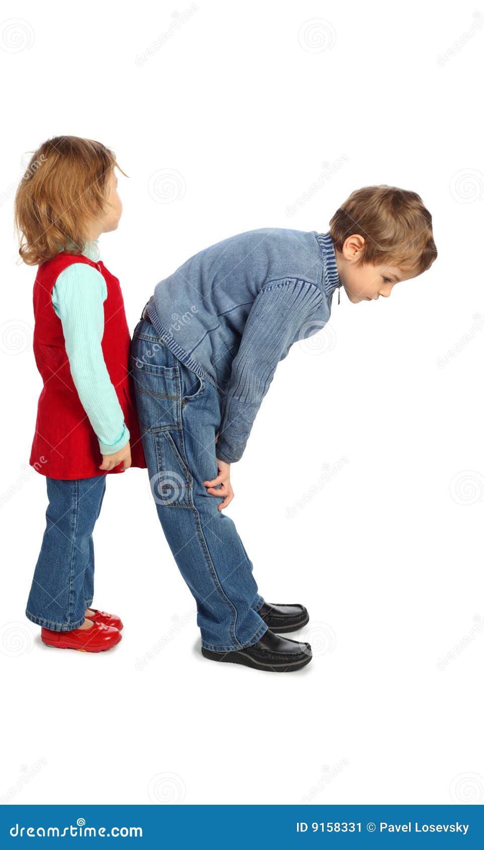 Boy With Girl Represent Letter S Stock Photo | CartoonDealer.com #9158136