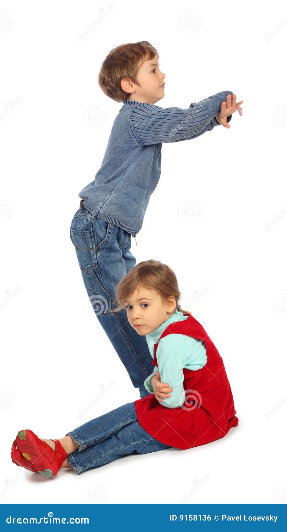 Boy with Girl Represent Letter S Stock Photo - Image of graphic ...