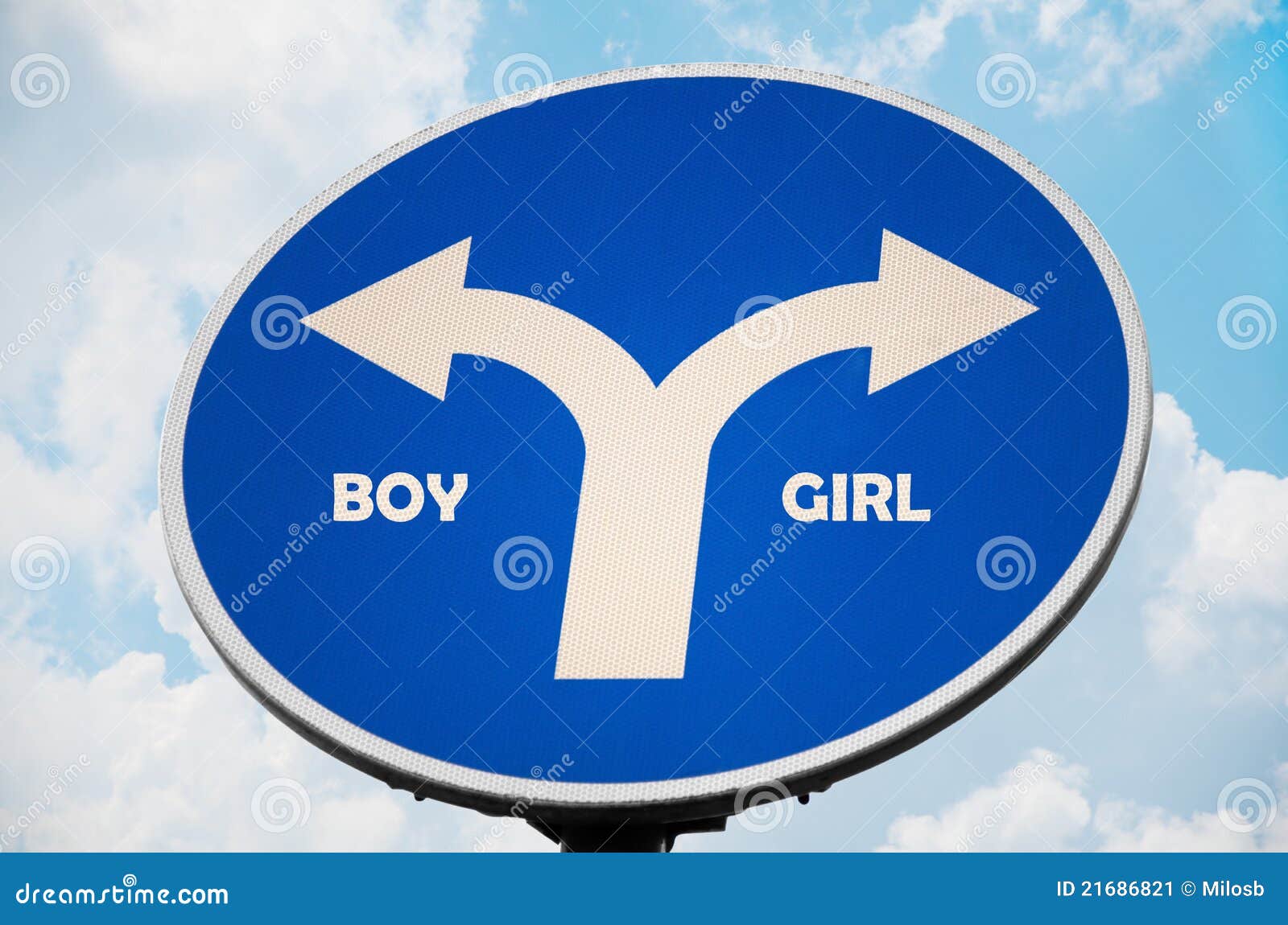 Boy and Girl sign stock image. Image of birth, right - 21686821