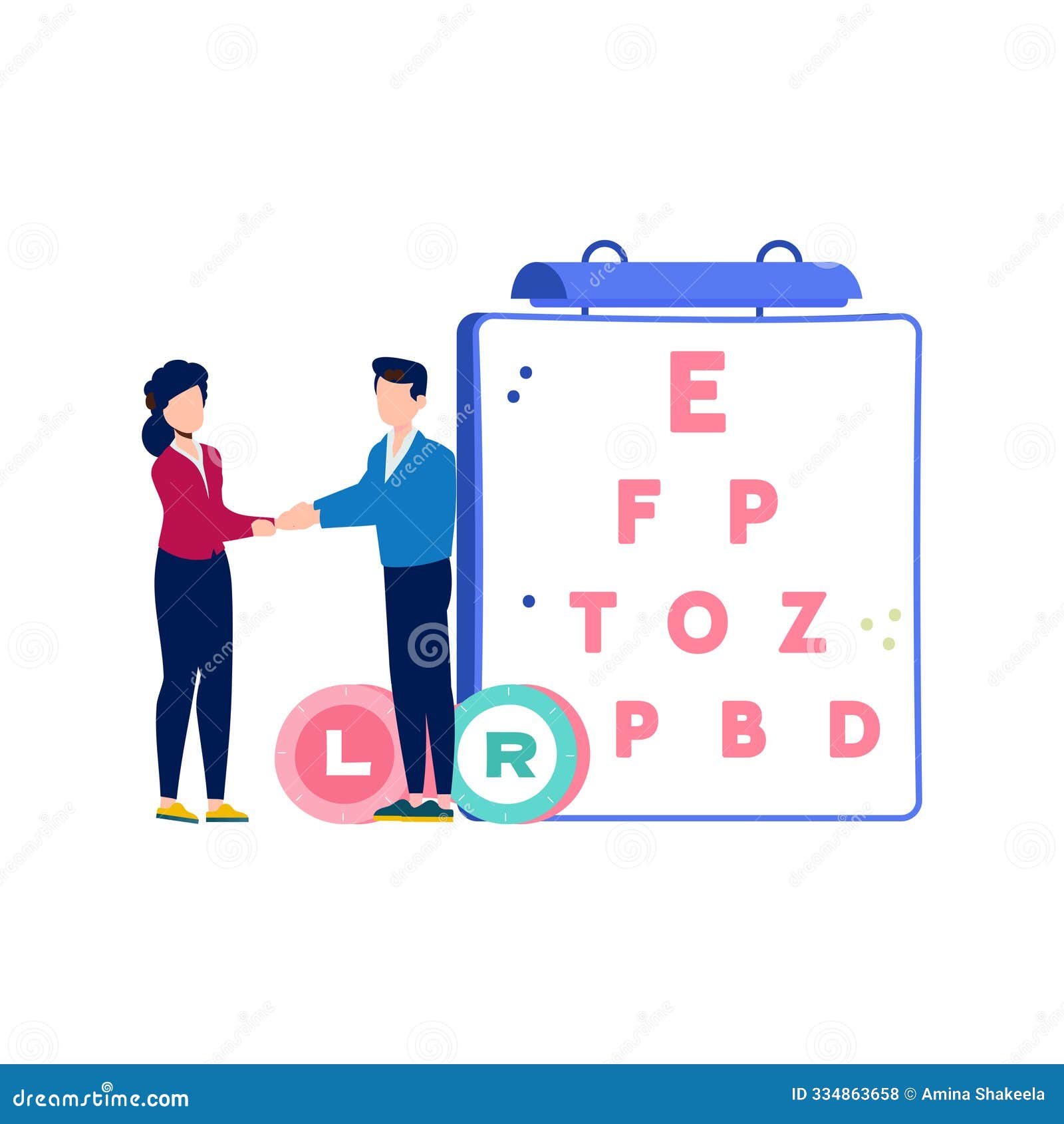 Snellen Chart Template. Table With Letters For An Ophthalmologist Test ...