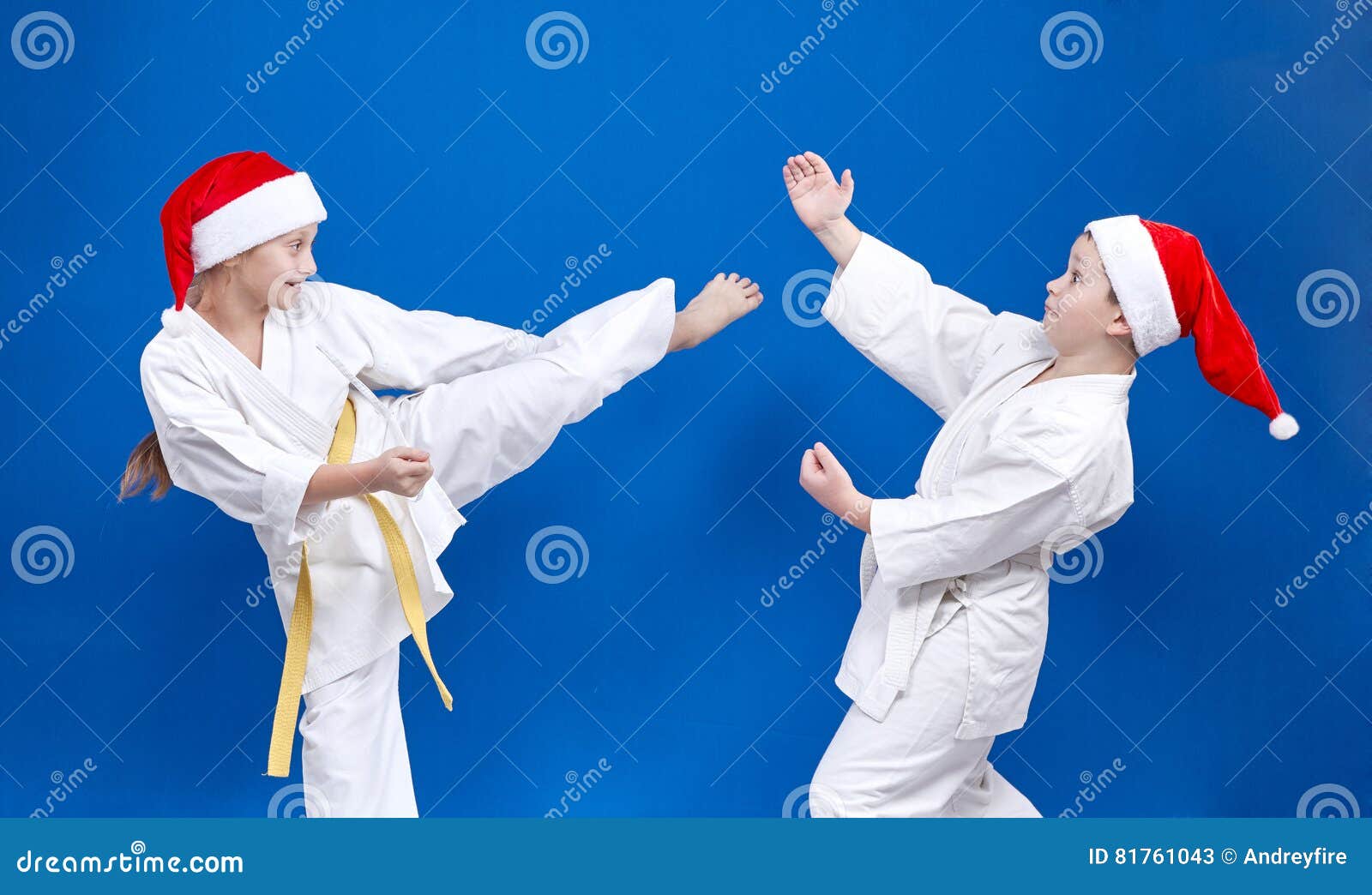 Boy and Girl are Trained Sparring Stock Image - Image of children ...