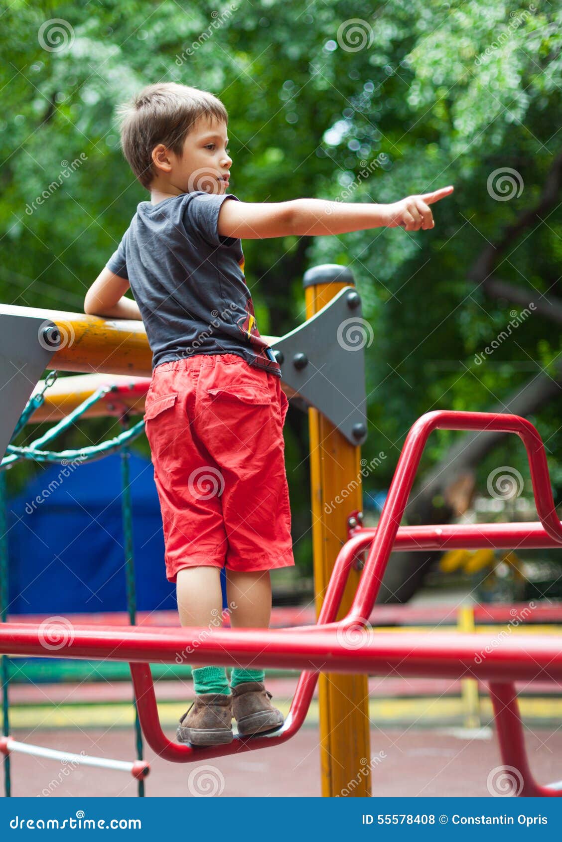 Boy giving directions stock photo. Image of leading, directions - 55578408