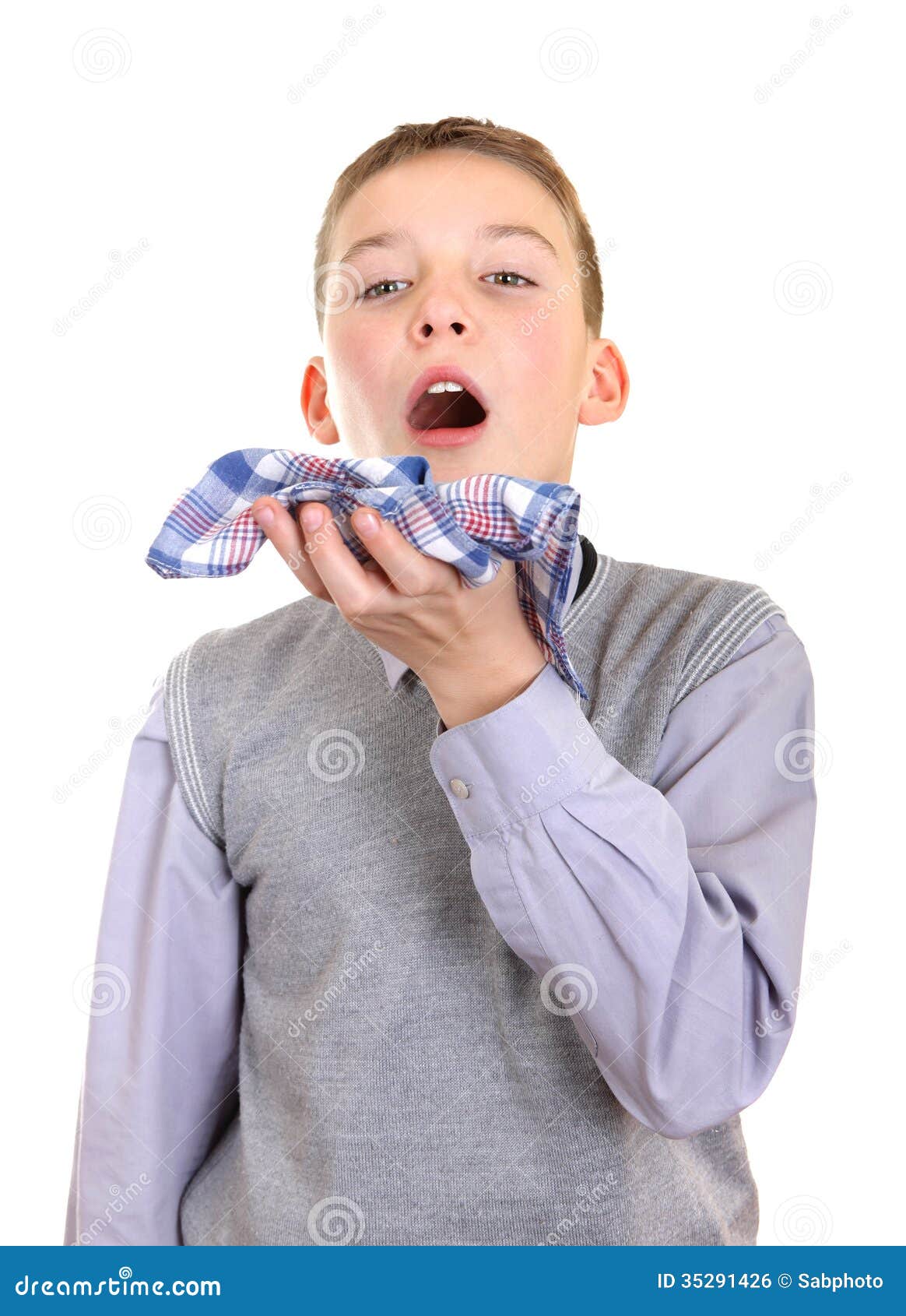 Boy got a Flu stock photo. Image of male, influenza, closeup - 35291426