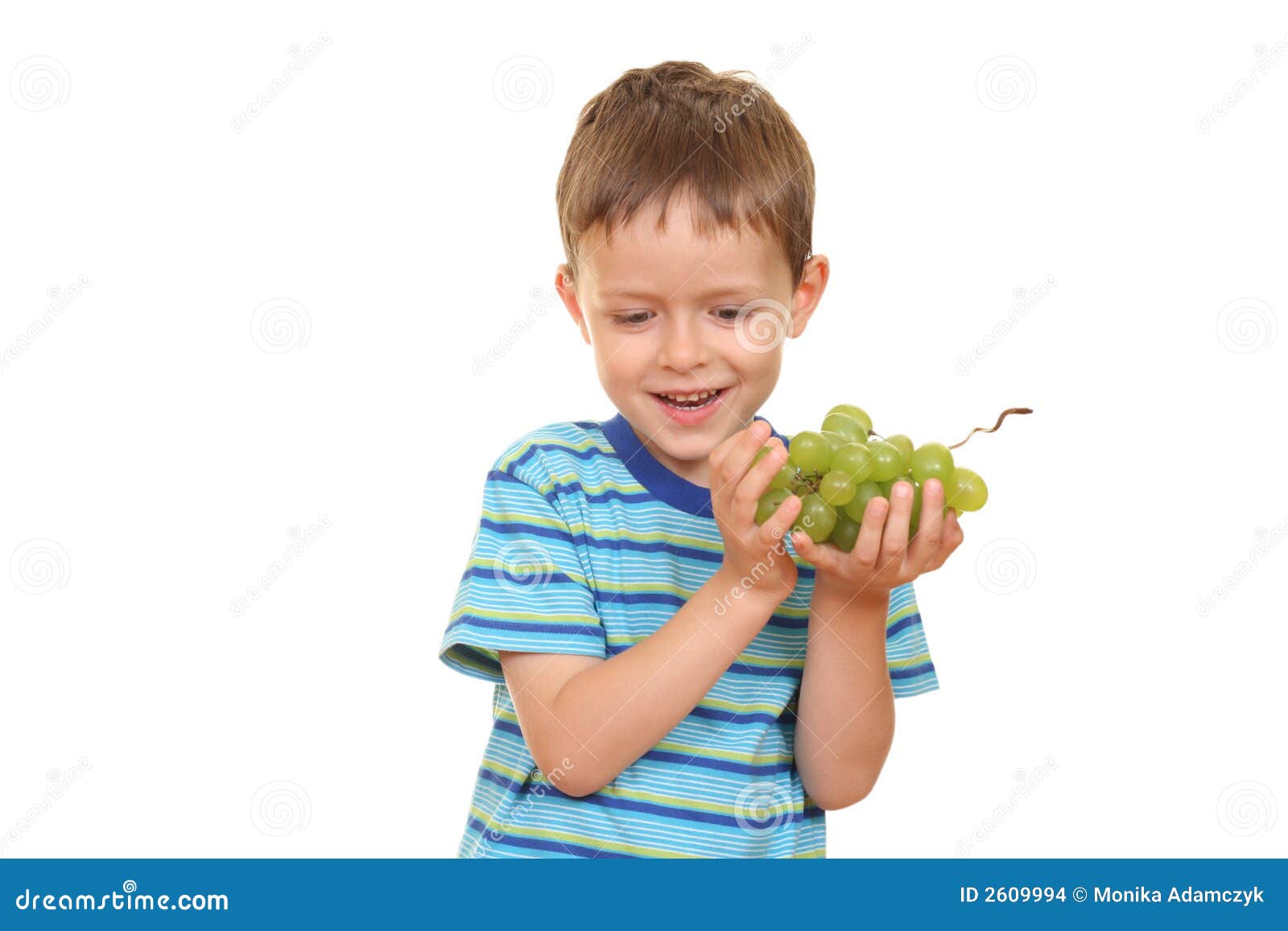 Boy and grapes stock photo. Image of grapes, freshness - 2609994
