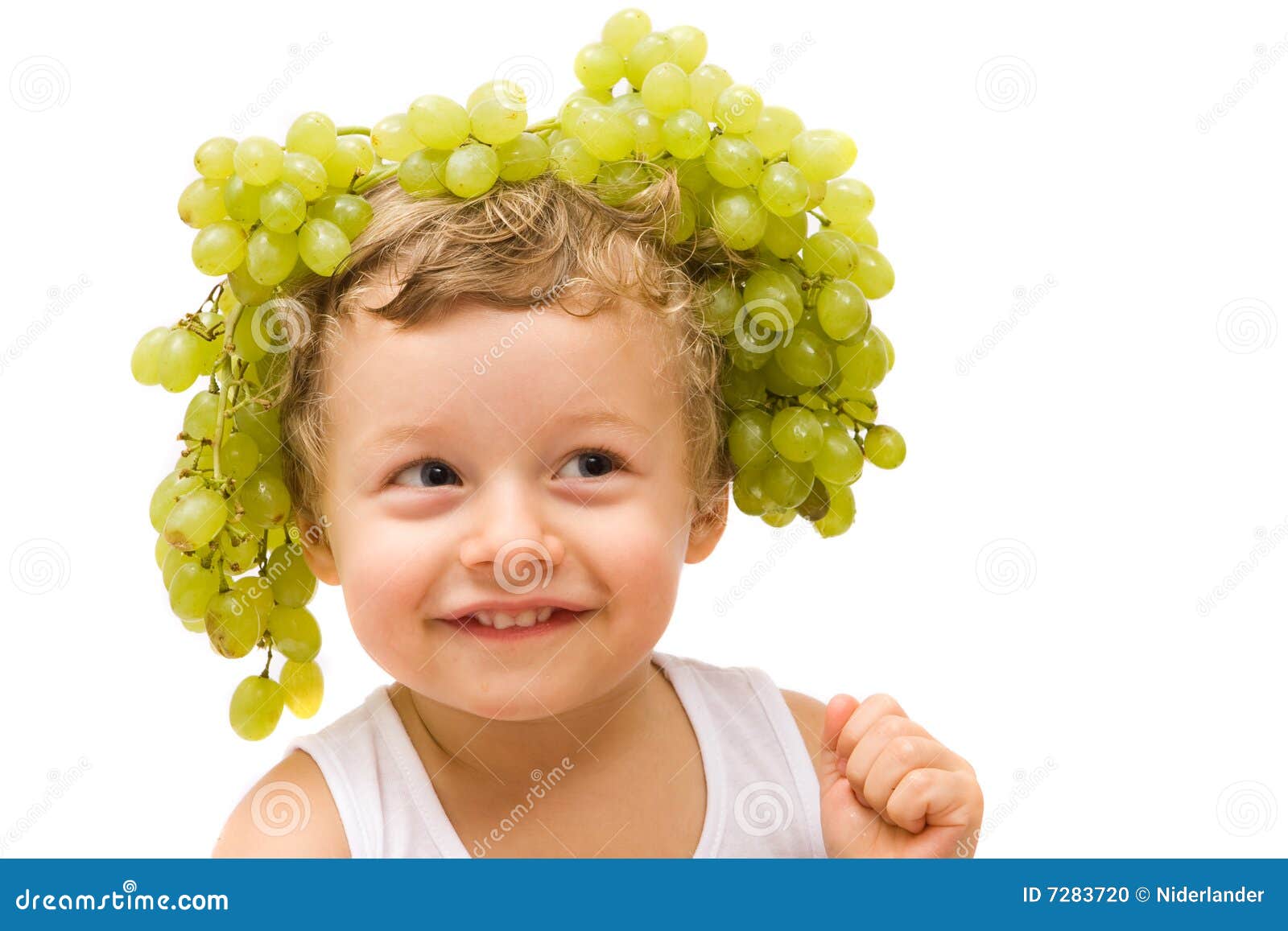 Boy with grapes stock photo. Image of head, cute, grapes - 7283720