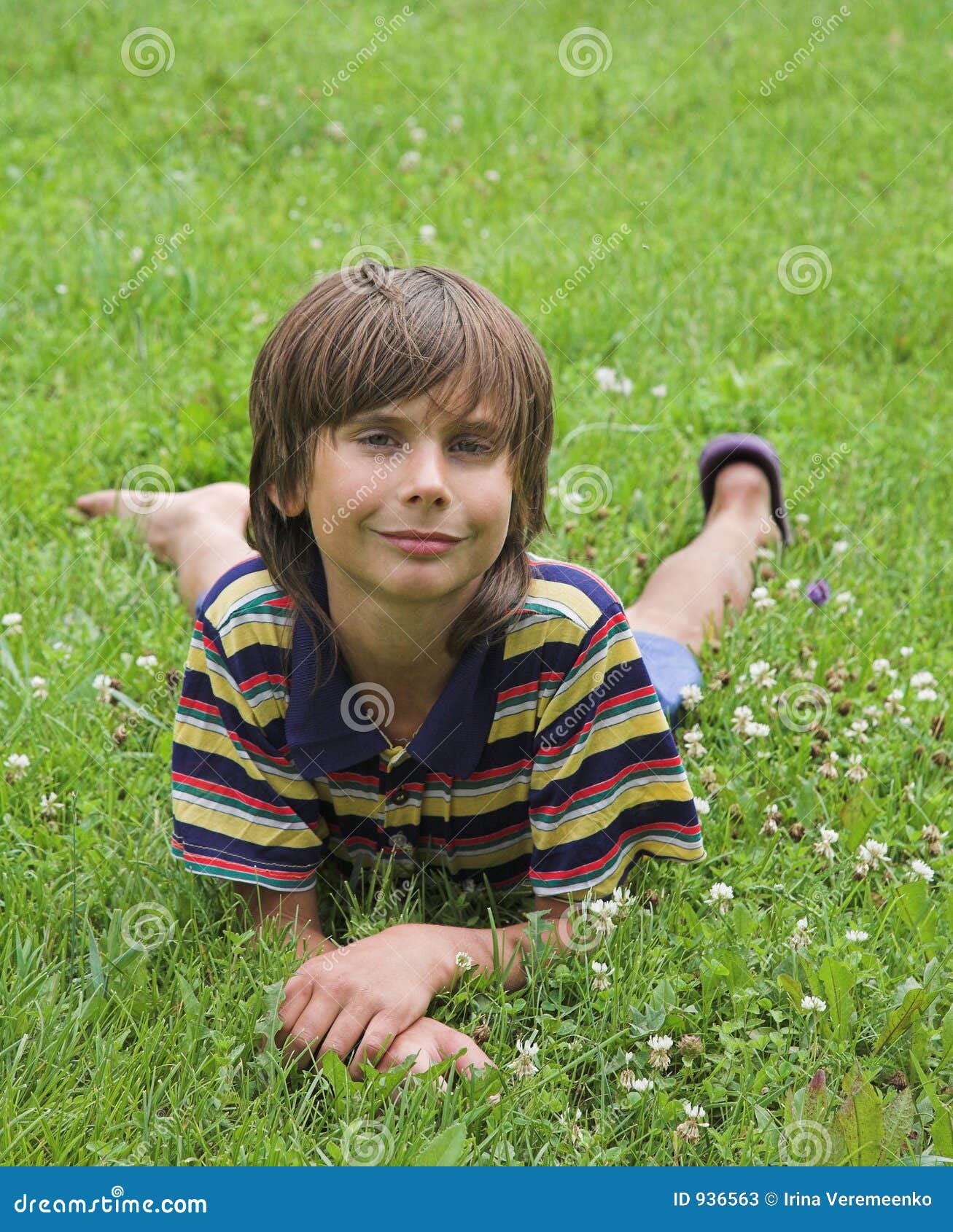 Boy on the grass stock image. Image of spring, herb, happiness - 936563