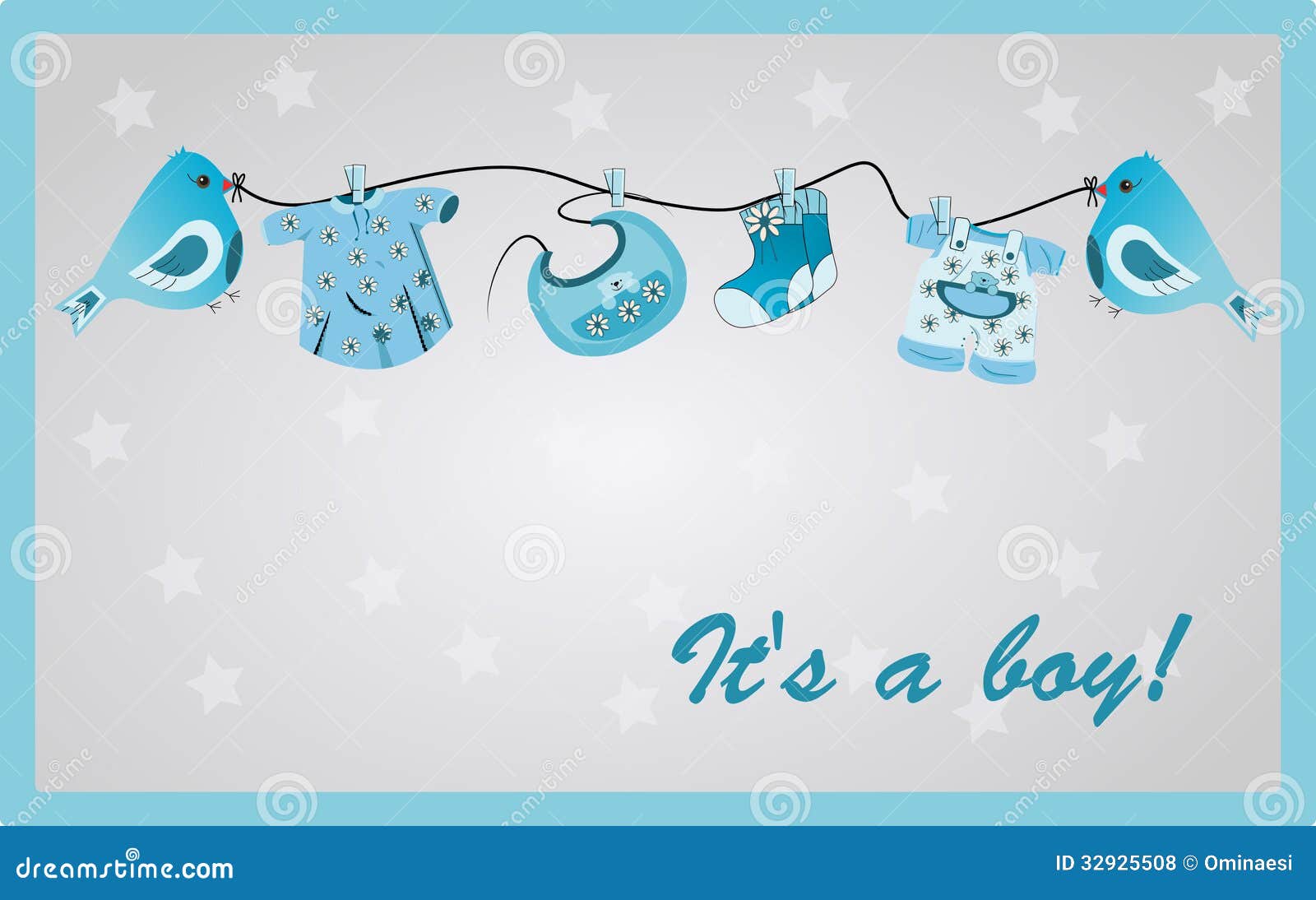 Boy greeting card vector stock vector. Illustration of design - 32925508