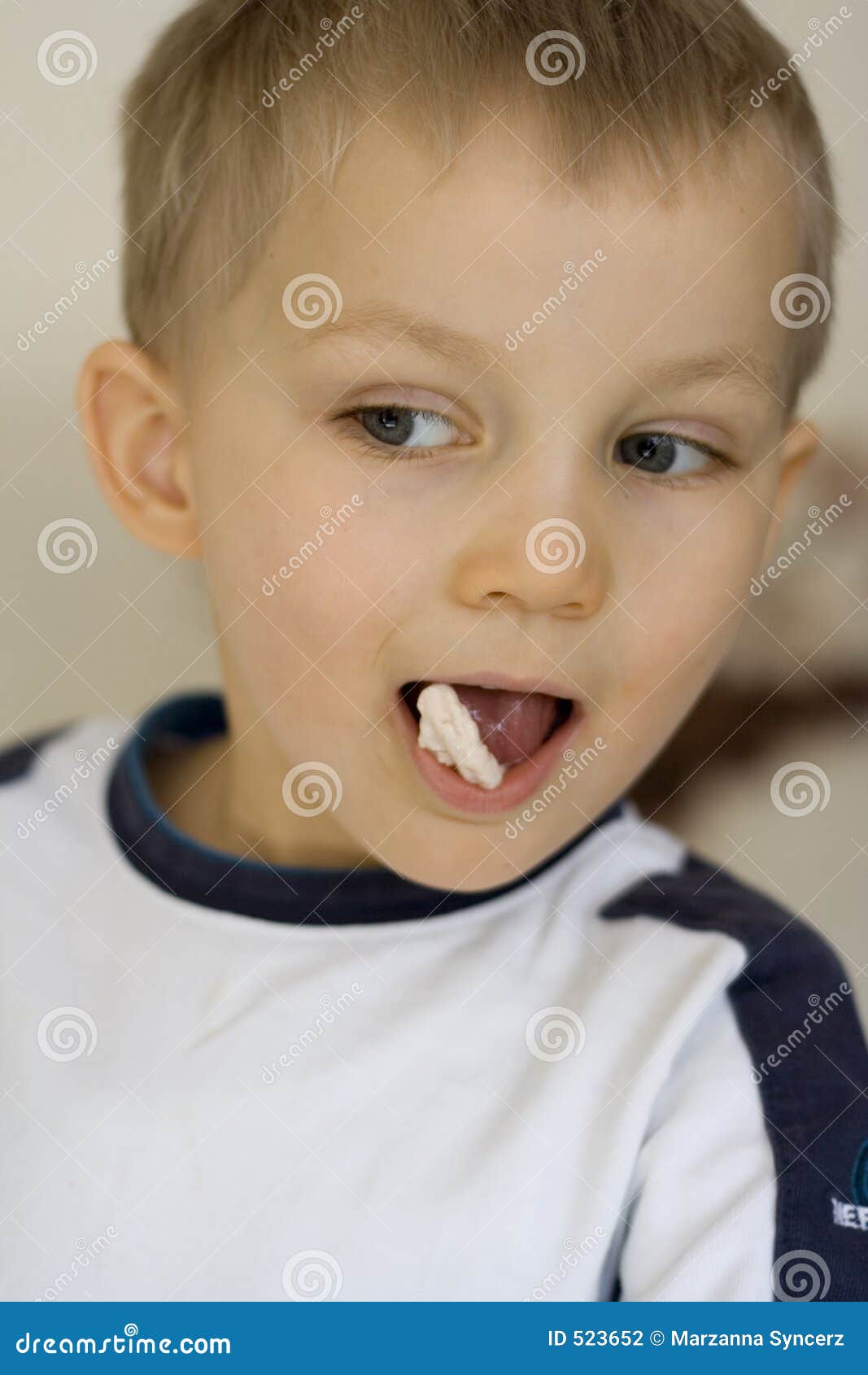Boy with gum stock photo. Image of active, children, chew - 523652