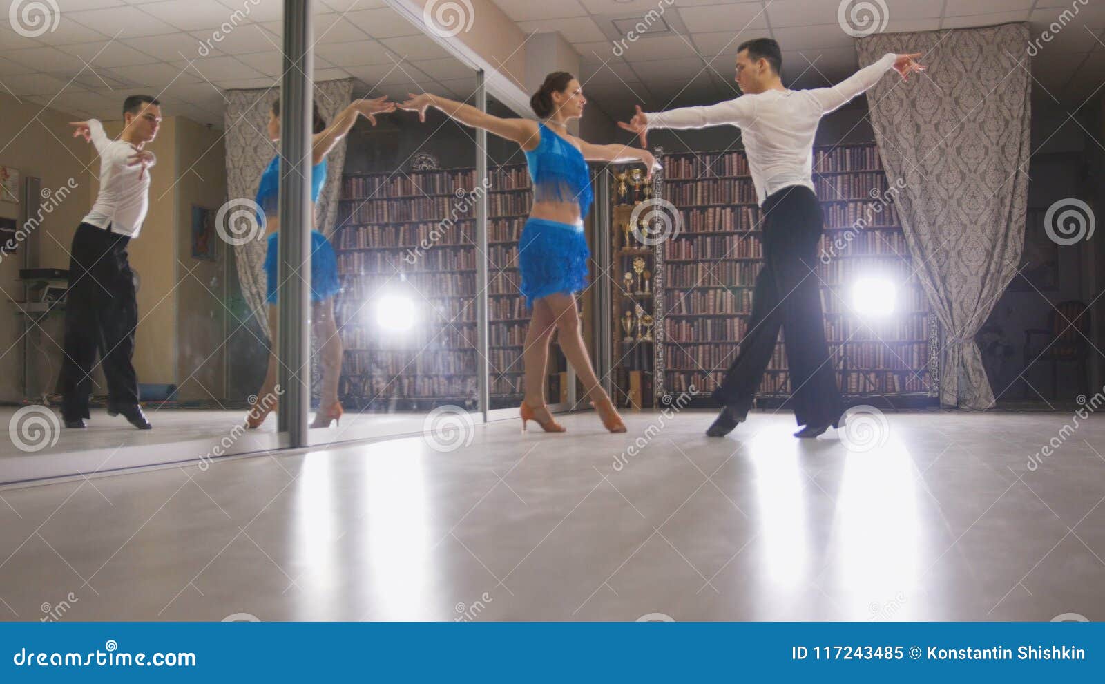 Boy and a Guy are Dancing Salsa Stock Image - Image of latino, partner ...