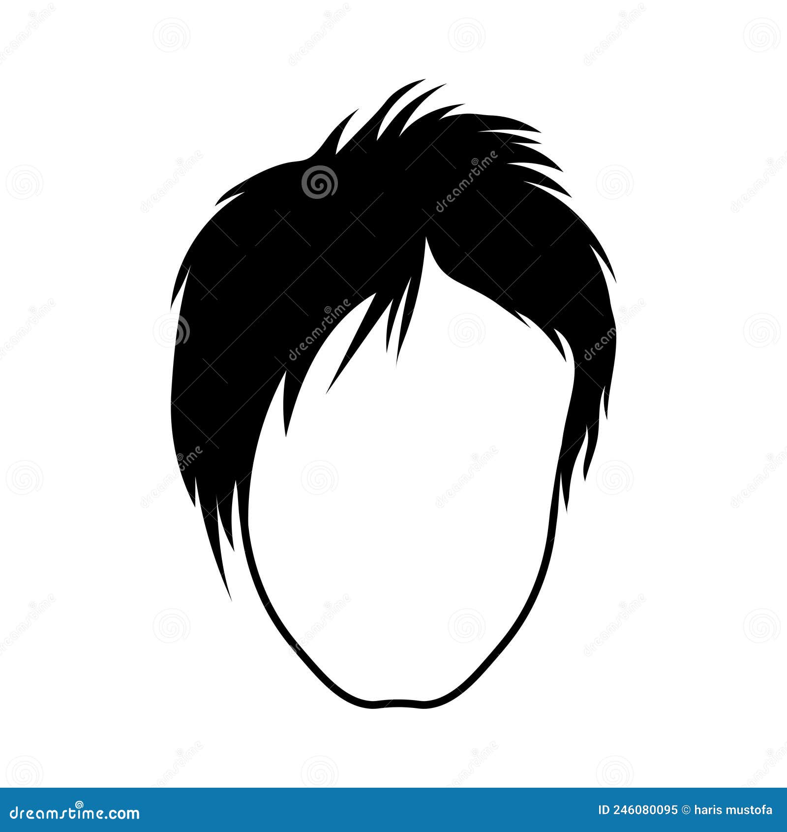 Boy Hair Icon Design Template Ilustration Vector Stock Vector ...
