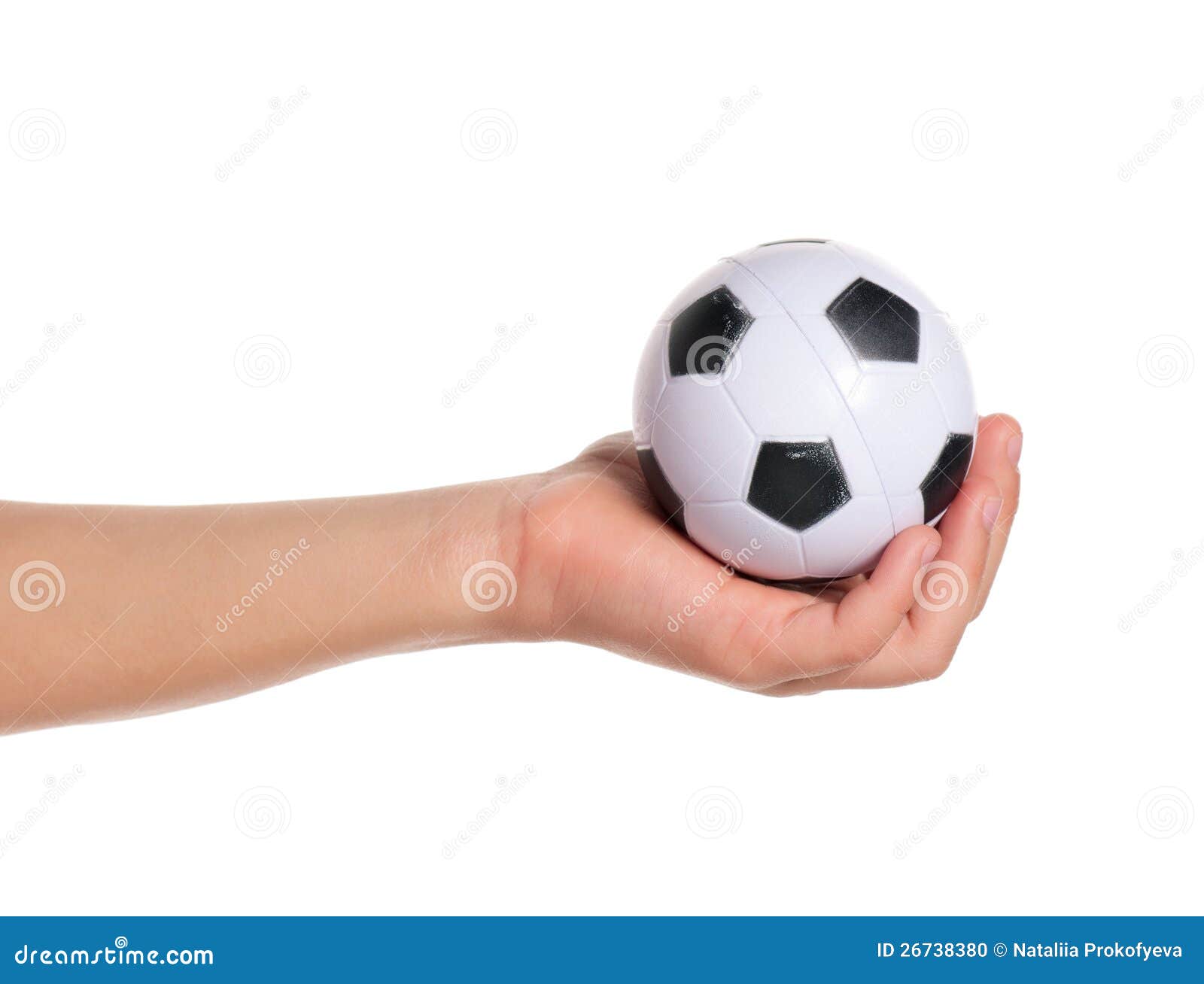 Boy hand with small ball stock photo. Image of modern - 26738380