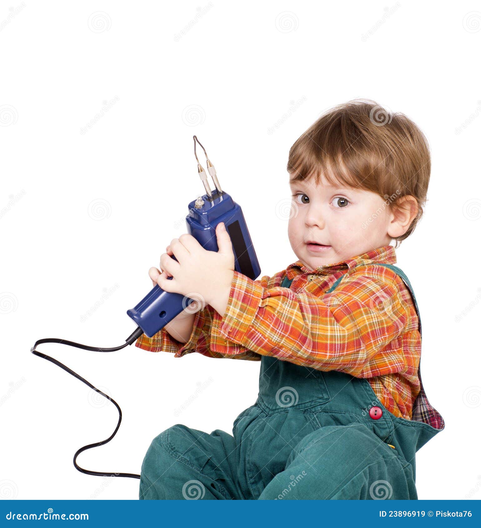 Boy with hand-tool. stock image. Image of beautiful, child - 23896919