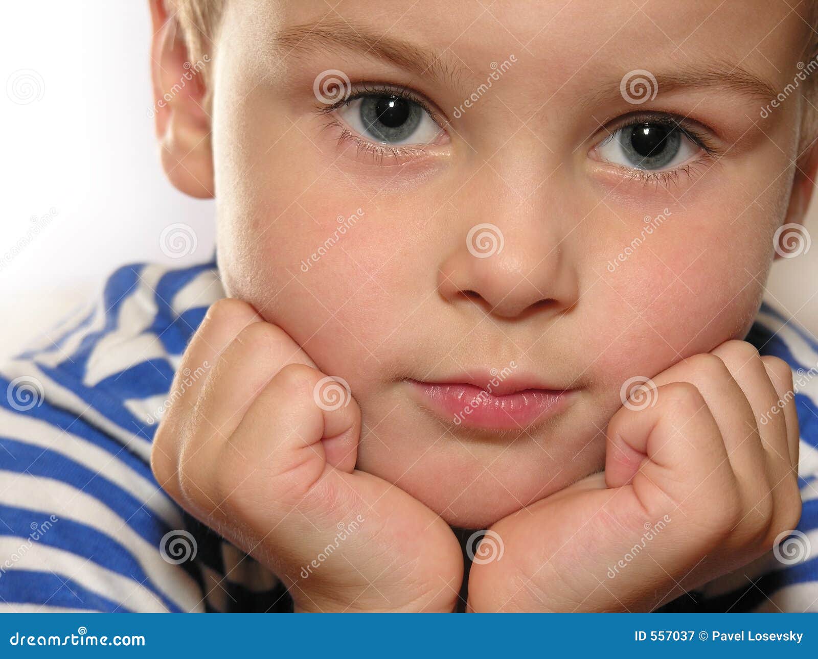 Boy with hands stock image. Image of nose, caucasian, dima - 557037