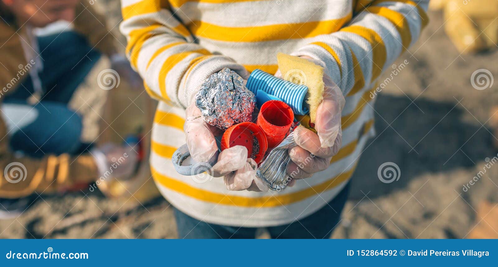 Boy Hands with Garbage from the Beach Stock Photo - Image of cleaning ...